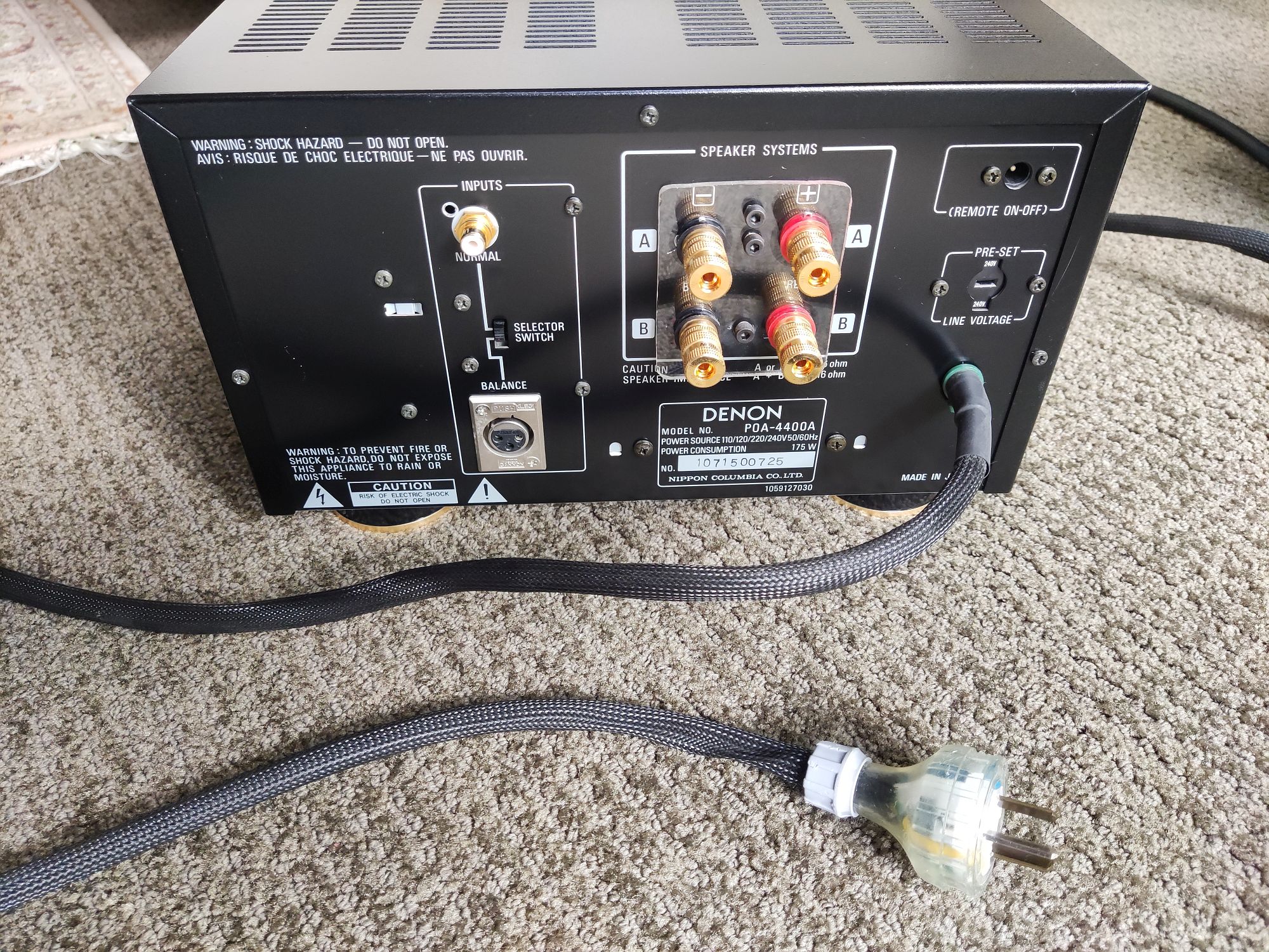 Denon POA-4400A Monaural Power Amplifiers(1 pair) - Stereo, Home Cinema ...