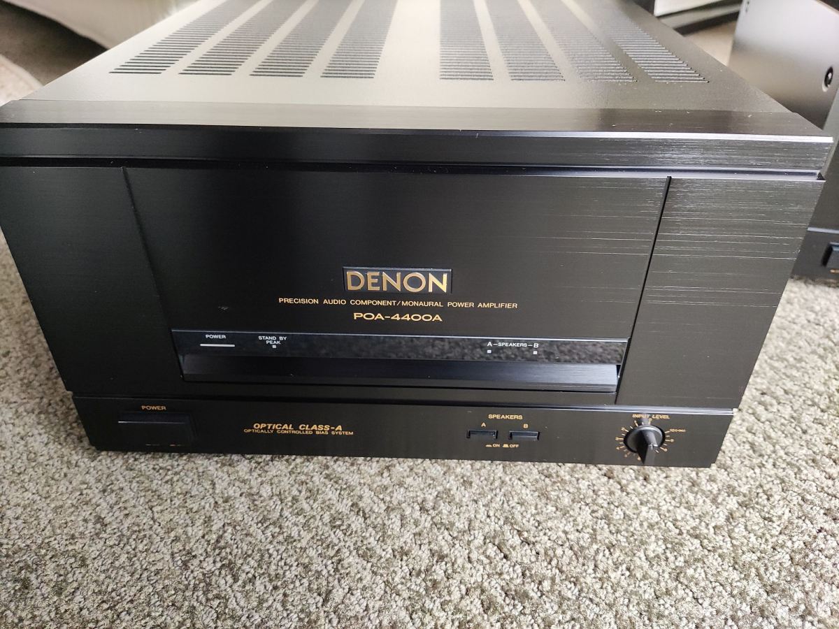 Denon POA-4400A Monaural Power Amplifiers(1 pair) - Stereo, Home Cinema ...