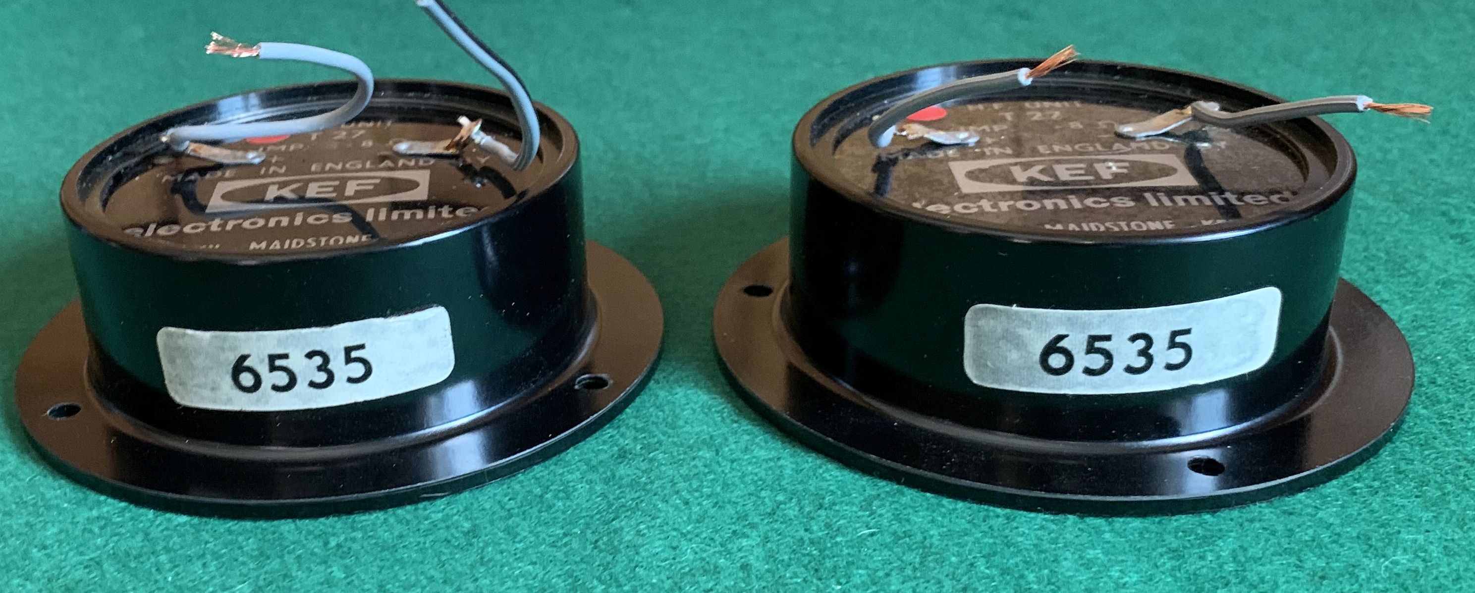 Pair Vintage KEF T27 Tweeters - Excellent |﻿ Hi-Fi and Cinema Cables ...