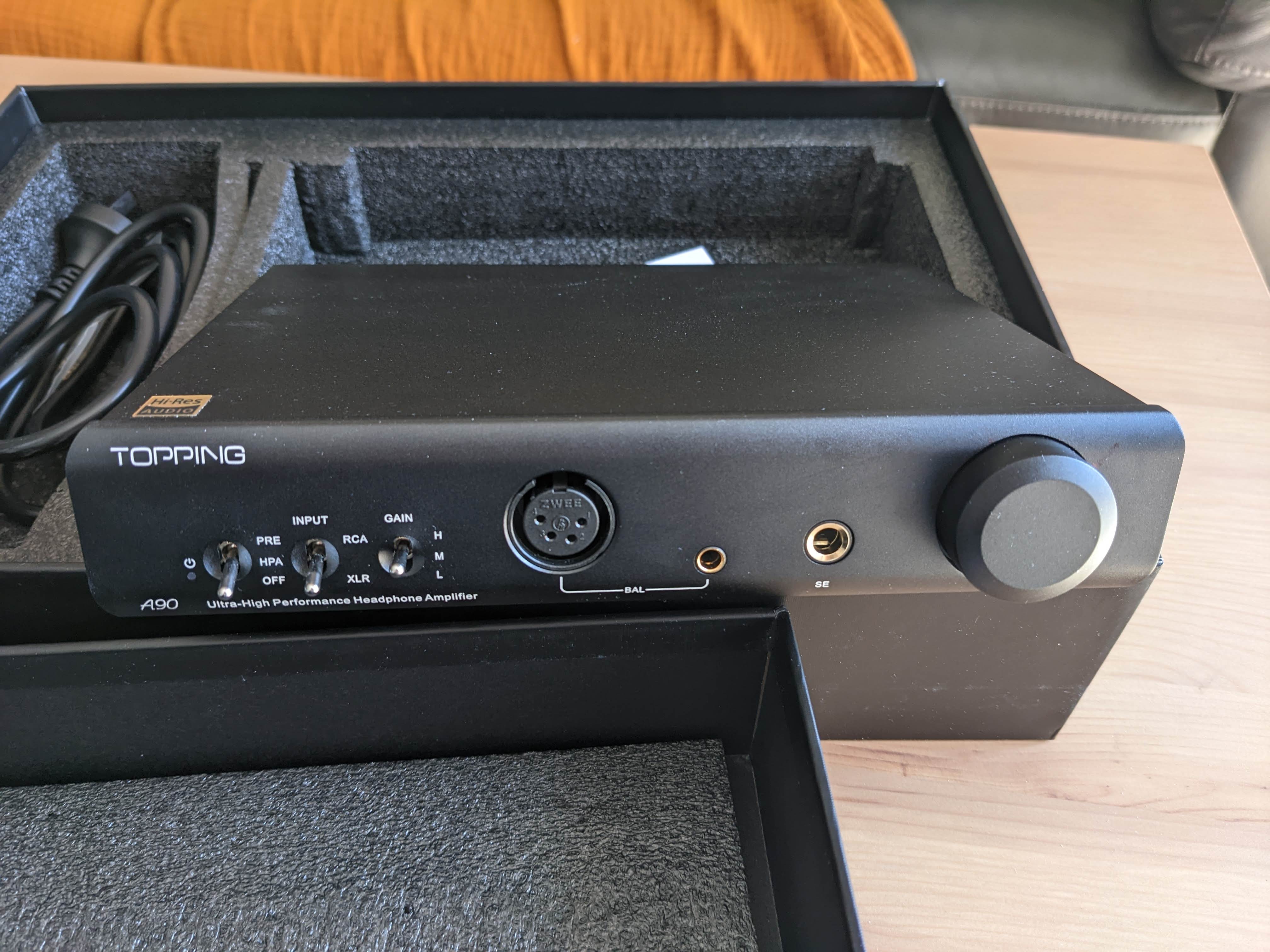 Topping A90 Balanced Headphone Amp - Black - Stereo, Home Cinema ...