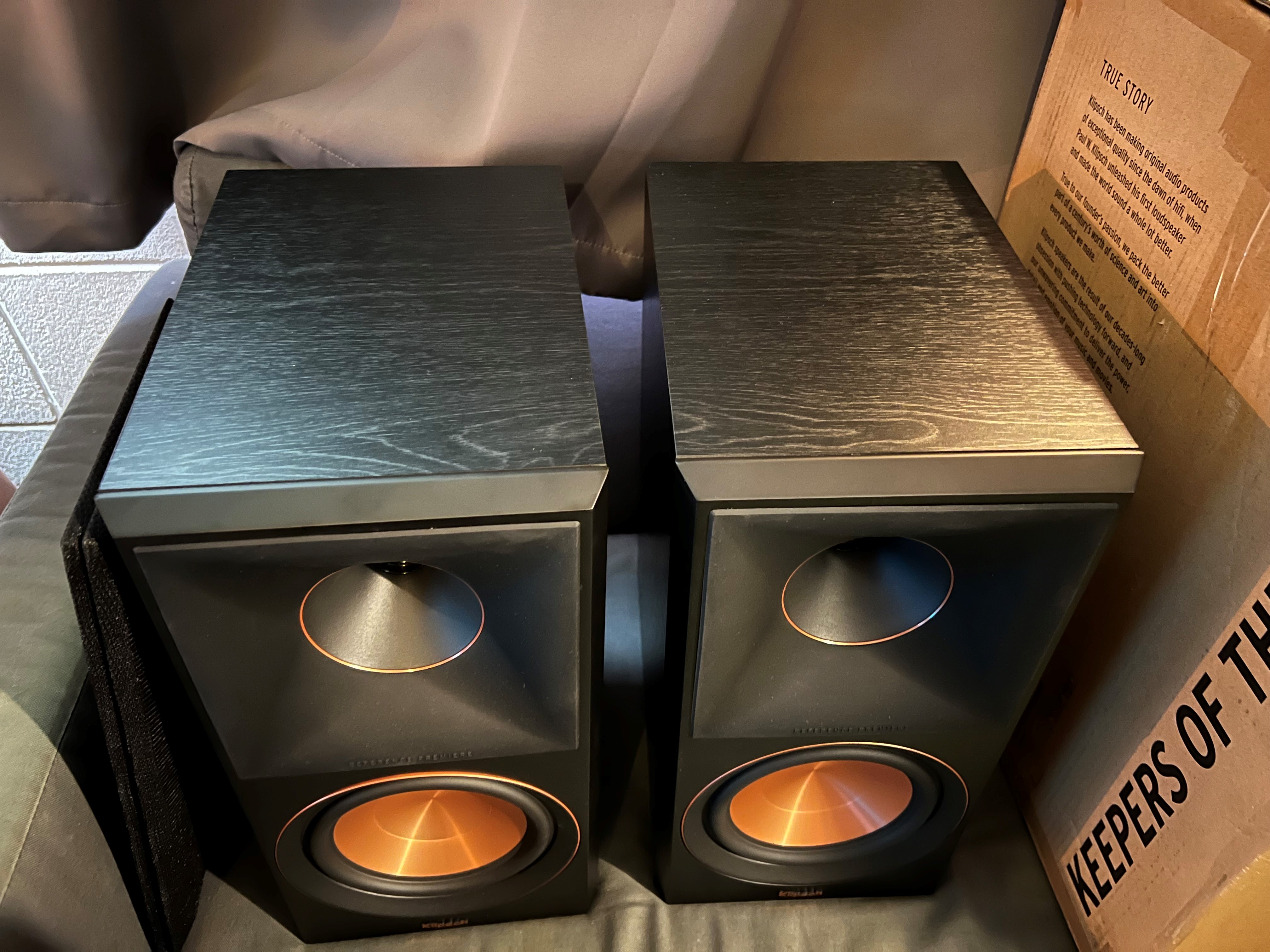 Klipsch RP-600M II Bookshelf Speaker Pair - Ebony - Stereo, Home Cinema ...