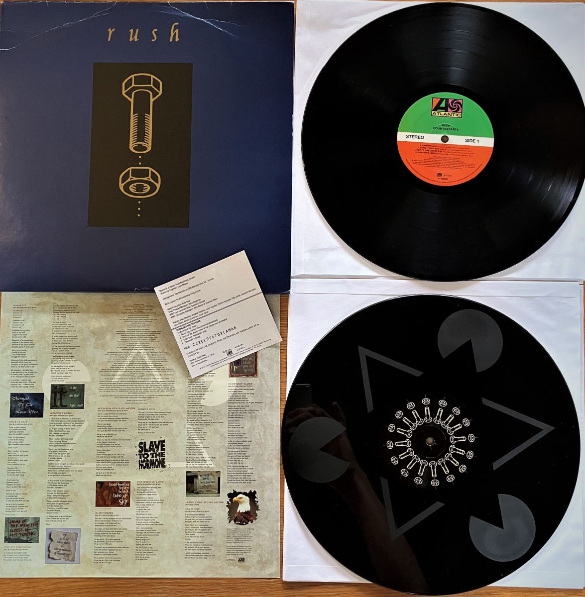 Rush Counterparts. Audiophile Two LPs 200gm - Vinyl, CD, and Blu-ray ...