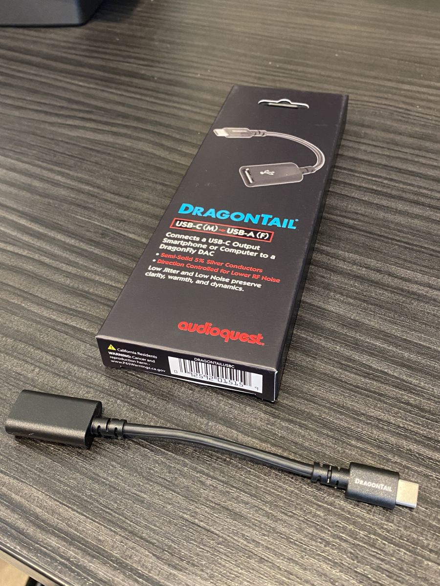 Audioquest Dragontail USB C (M) to USB A (F) - Hi-Fi and Cinema Cables ...