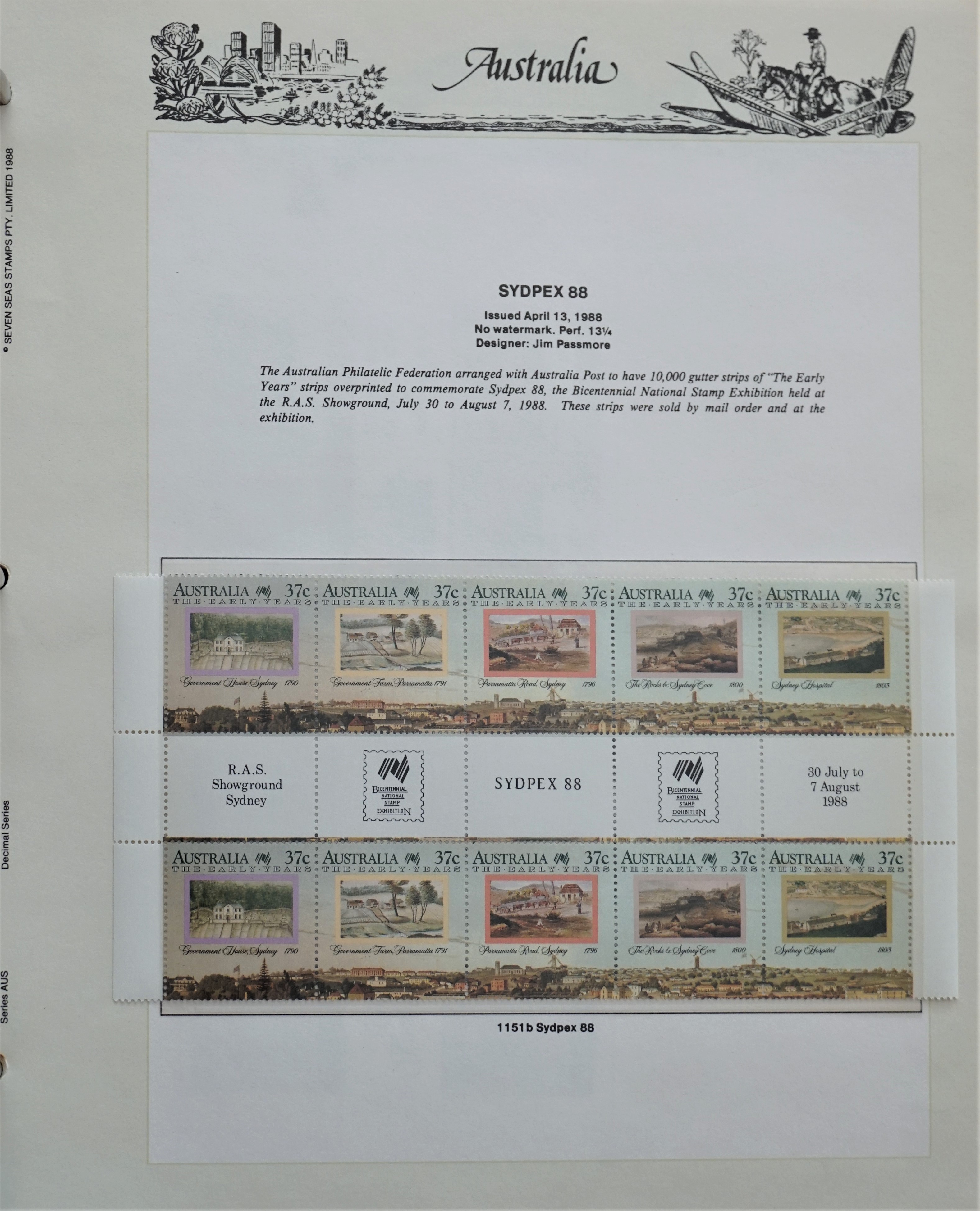 FS: Australian mint stamps in 2 Seven Seas Hingeless albums ...