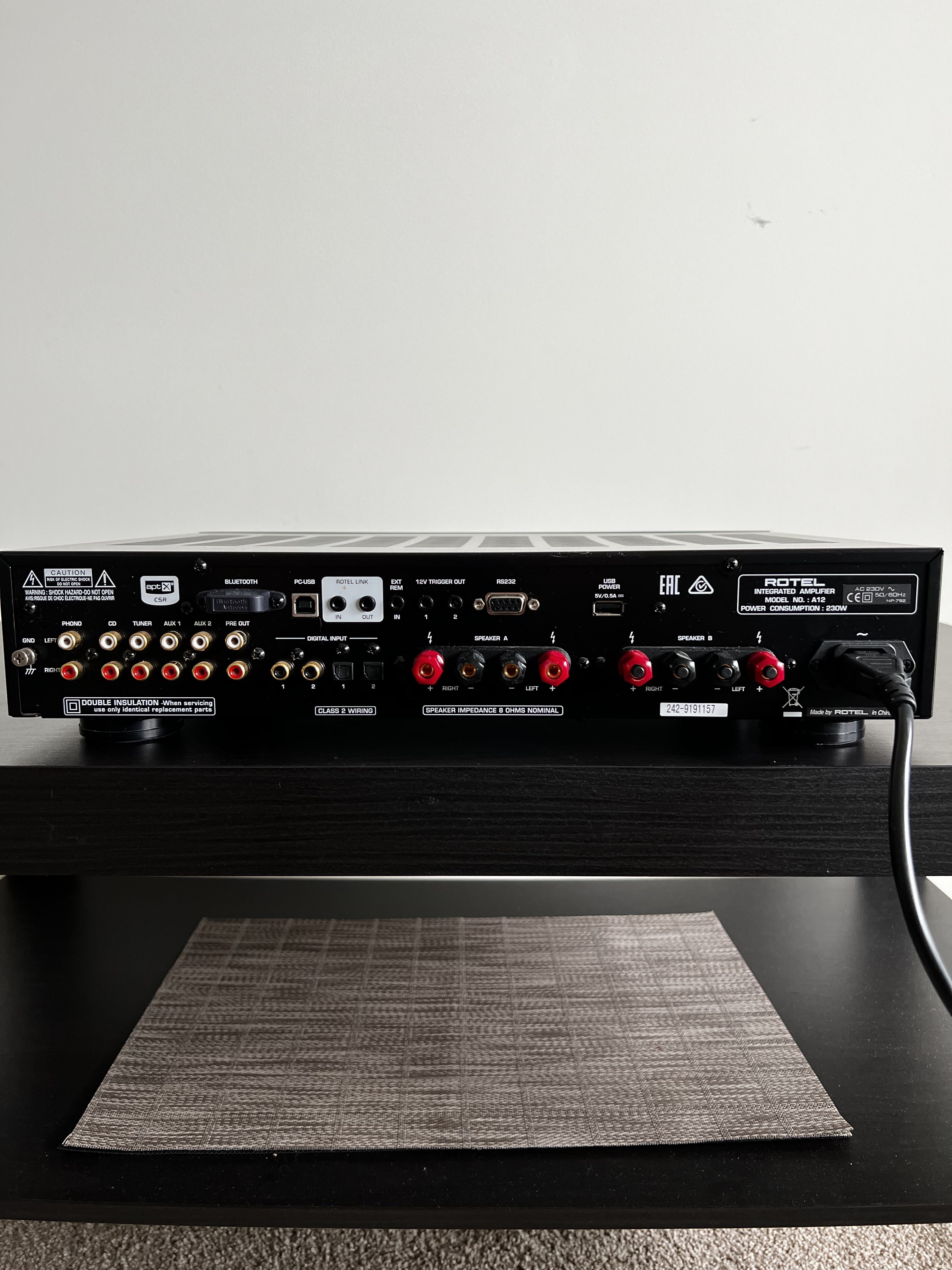 Rotel A12 Mark I Integrated Amplifier - Excellent Condition - Stereo ...