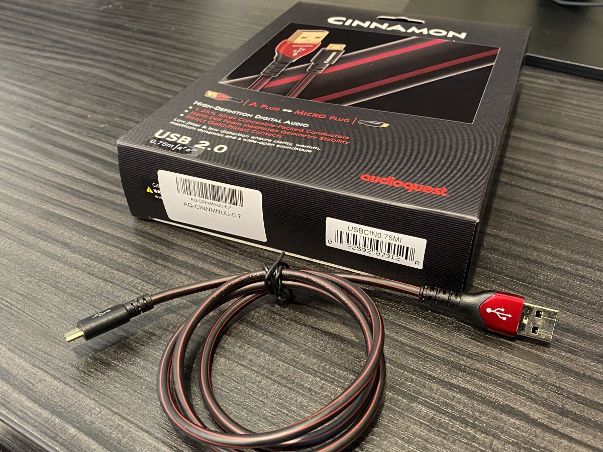 AudioQuest Cinnamon Micro USB Cable 0.75m (Chord Mojo, Hugo) - Hi-Fi ...