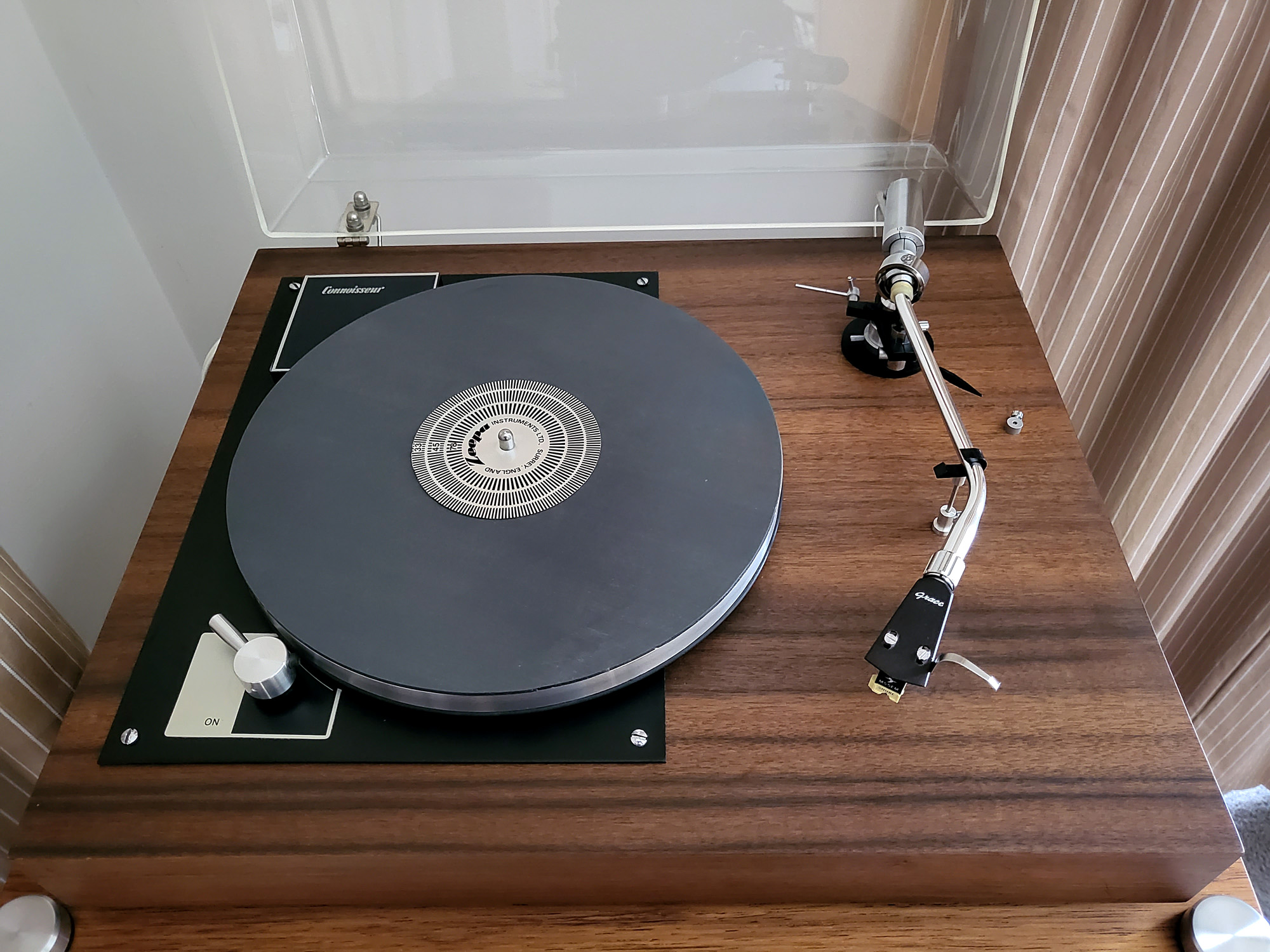 CONNOISSEUR BD1 T - GRACE G840F tonearm & SHURE M55EM cart! - Stereo ...