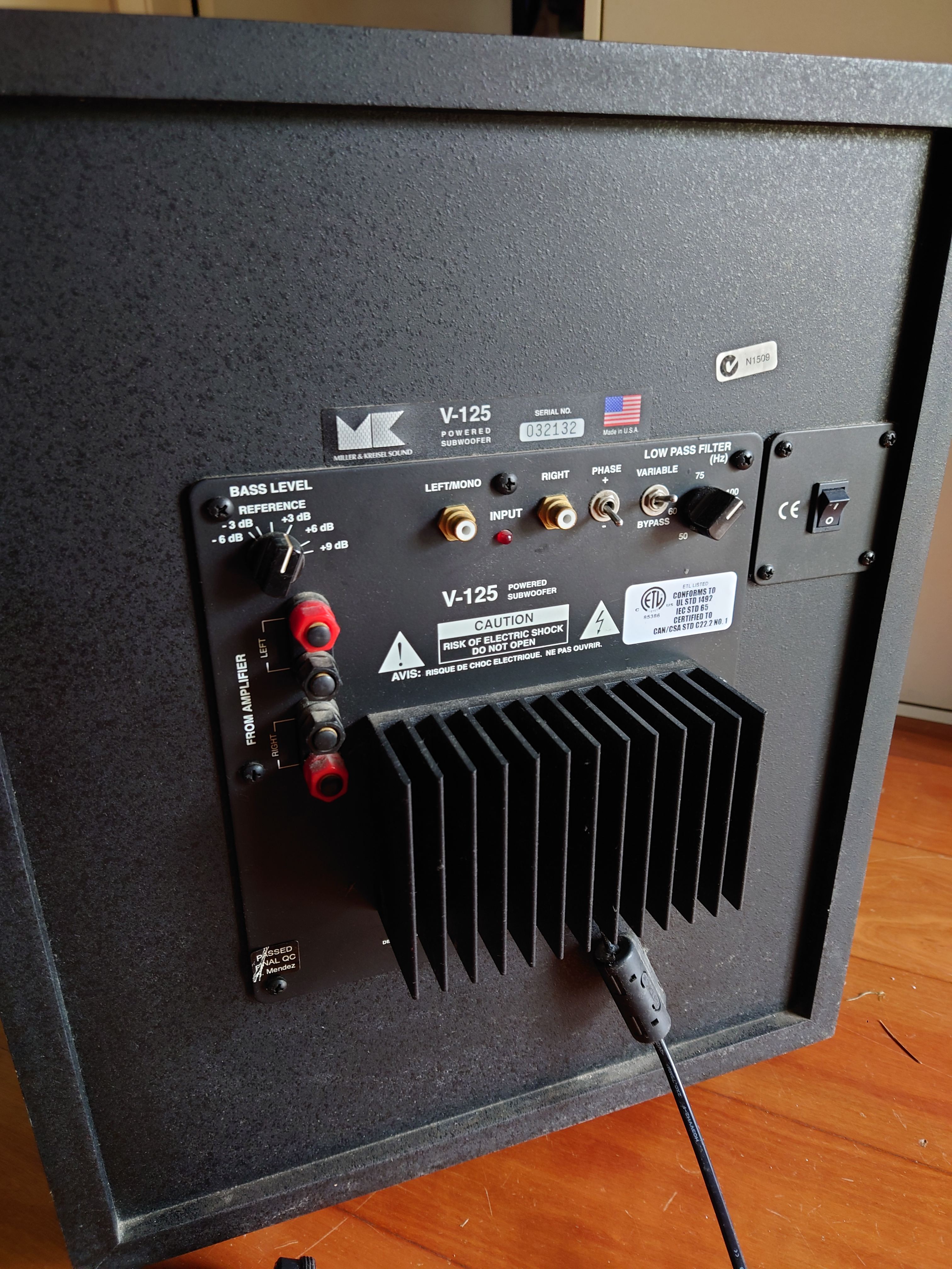 M&K V-125 Subwoofer |﻿ Stereo, Home Cinema, Headphones Components