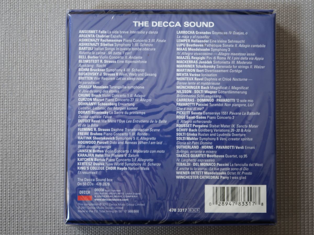 The Decca Sound - 5 CD sampler of 50 CD set - Vinyl, CD, and Blu-ray ...