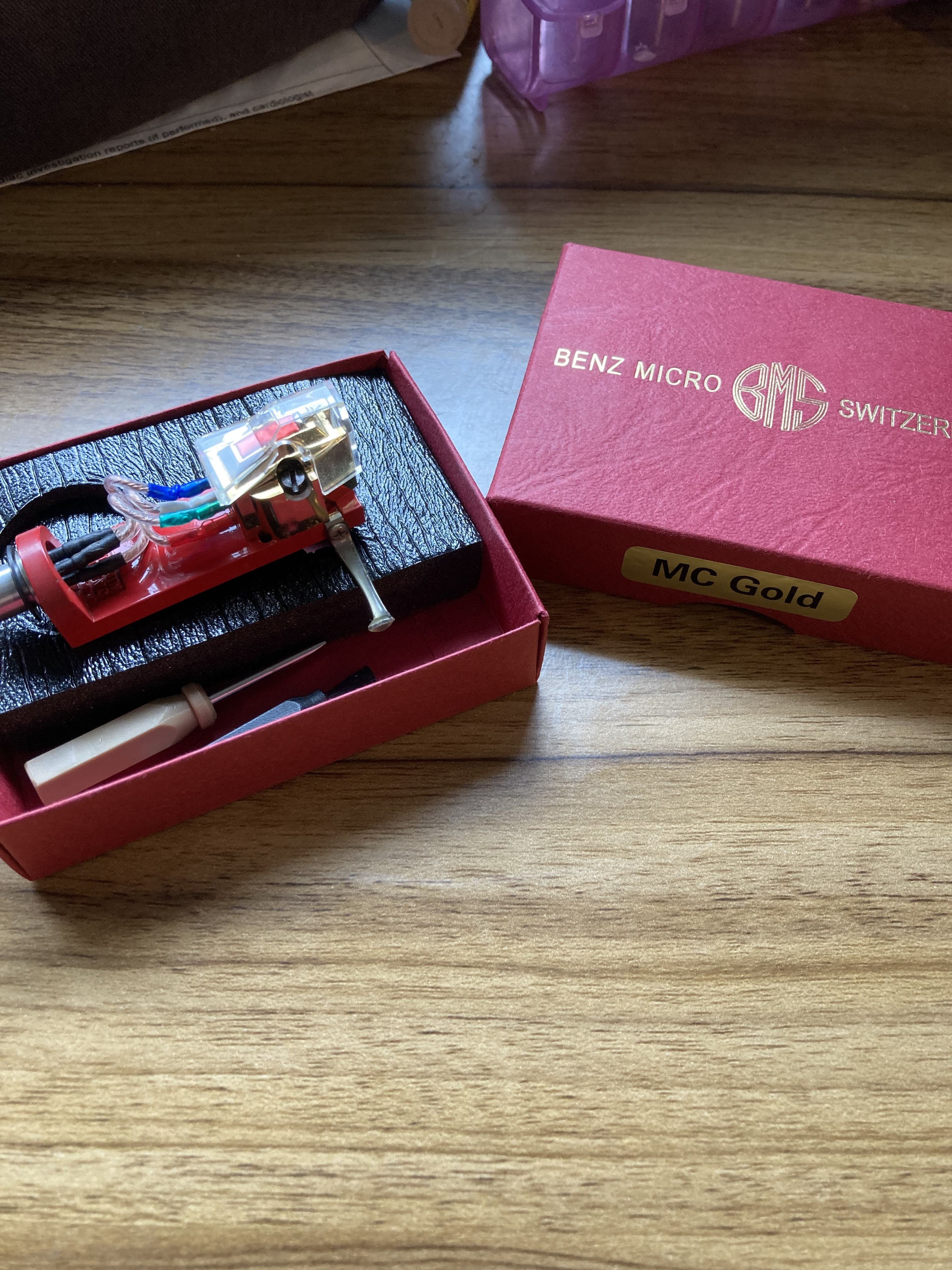 Benz Micro Gold MC w/ new boron cantilever & nude MR - Stereo, Home ...