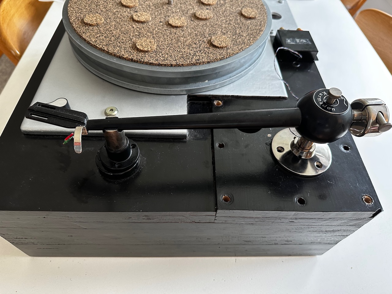 Custom Lenco L75 + Karmadon Viscous damped unipivot tonearm - Stereo ...