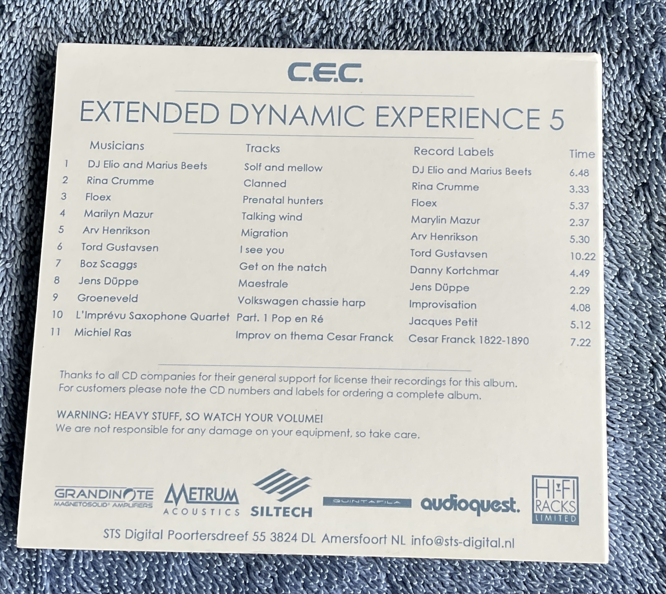 Extended Dynamic Experience 5 STS Digital CD - Vinyl, CD, and Blu-ray ...