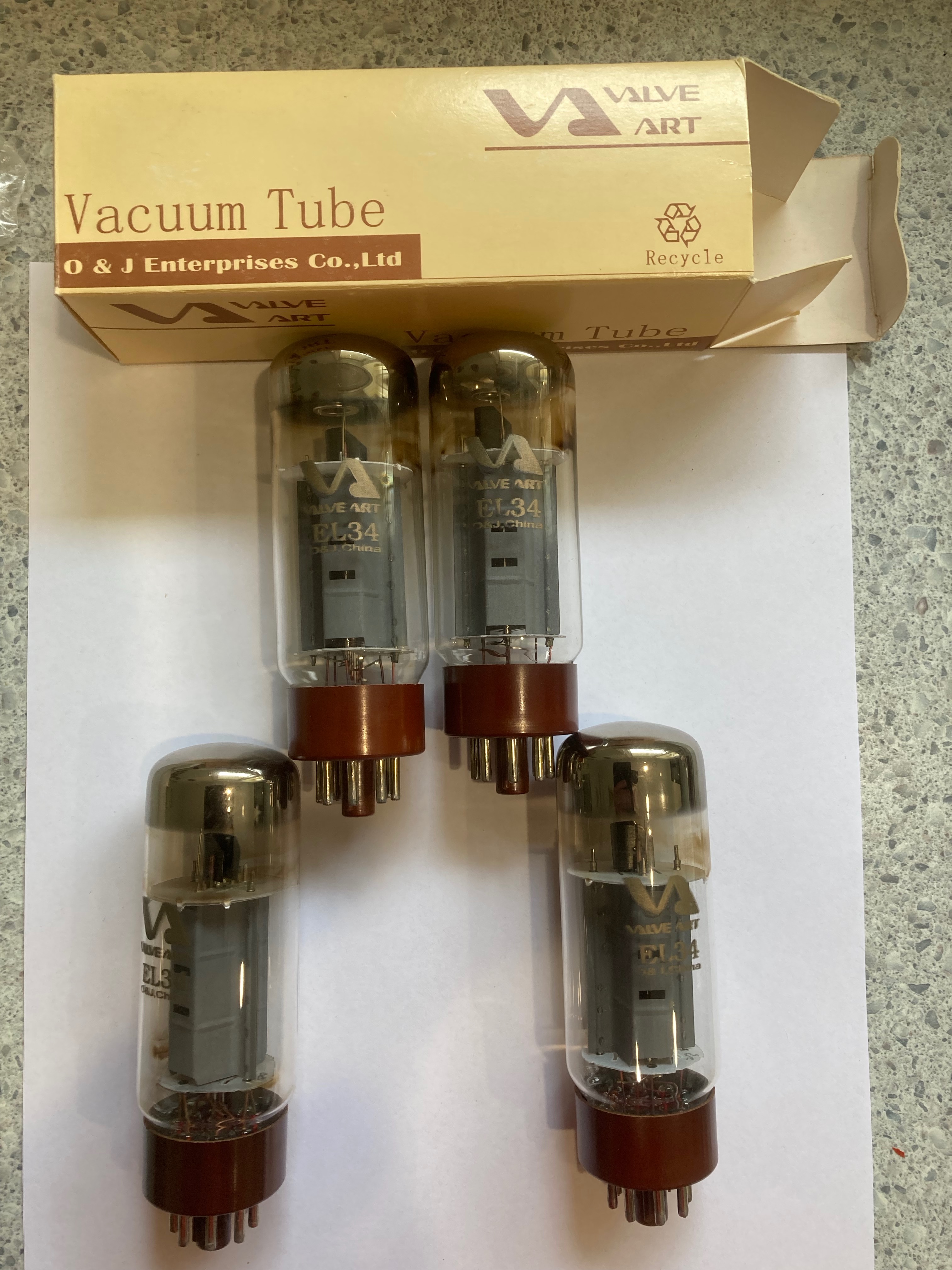 Price drop: Valve Art EL34 matched quad - Hi-Fi and Cinema Cables & Accessories - StereoNET