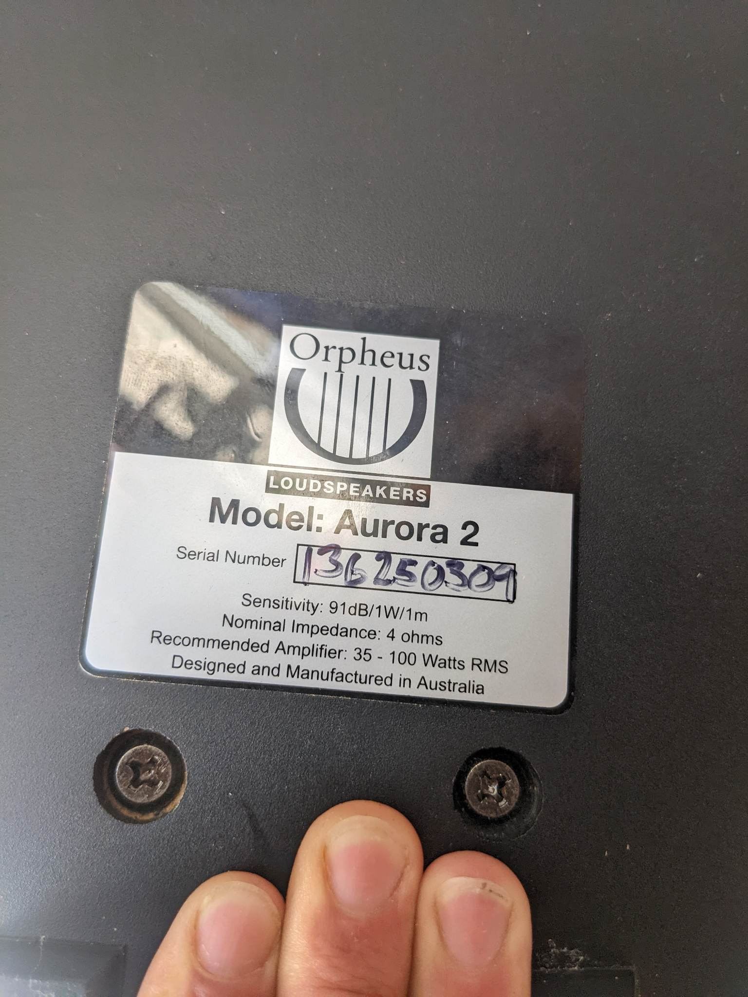 Orpheus Aurora 2's - Hi-Fi and Cinema Cables & Accessories - StereoNET