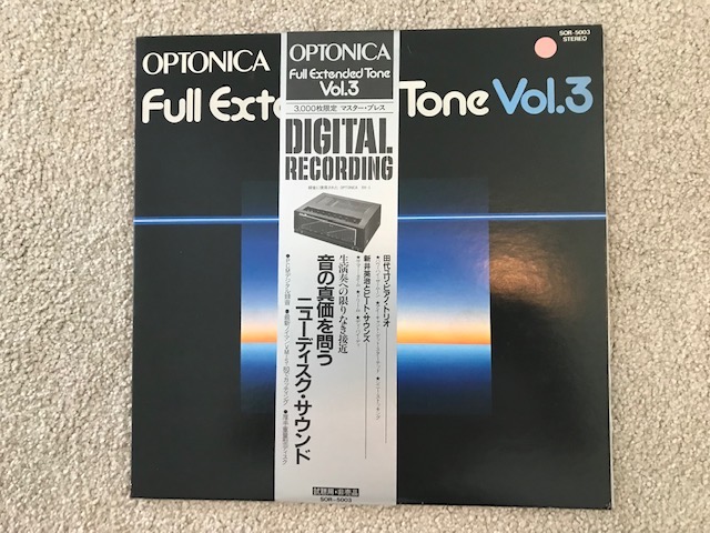 Optonica : Full Extended Tone Vol 3 ( Japanese Pressing) |﻿ Vinyl, CD, and Blu-ray