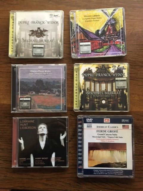 Classical SACD Lot - 10 SACDS + 1 CD & 1 DVD Mainly Organ - Vinyl, CD, and Blu-ray - StereoNET