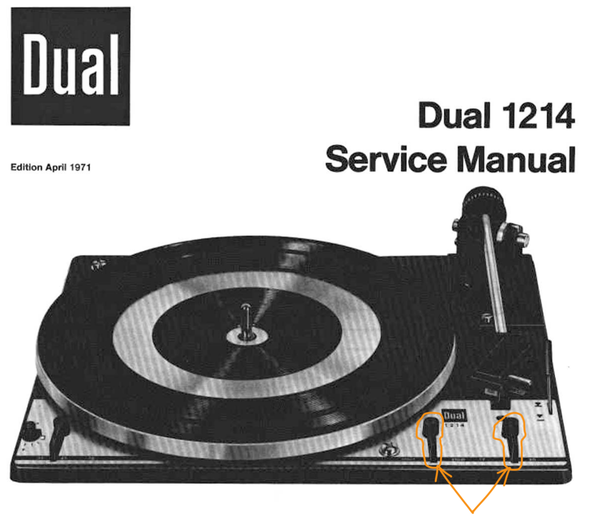 Anyone have a spare control lever for Dual 1214? - Turntables, Record ...