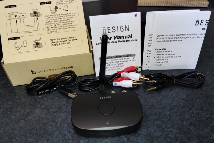 Besign BE-RCA Long Range Bluetooth Audio Adapter - Digital Sources ...