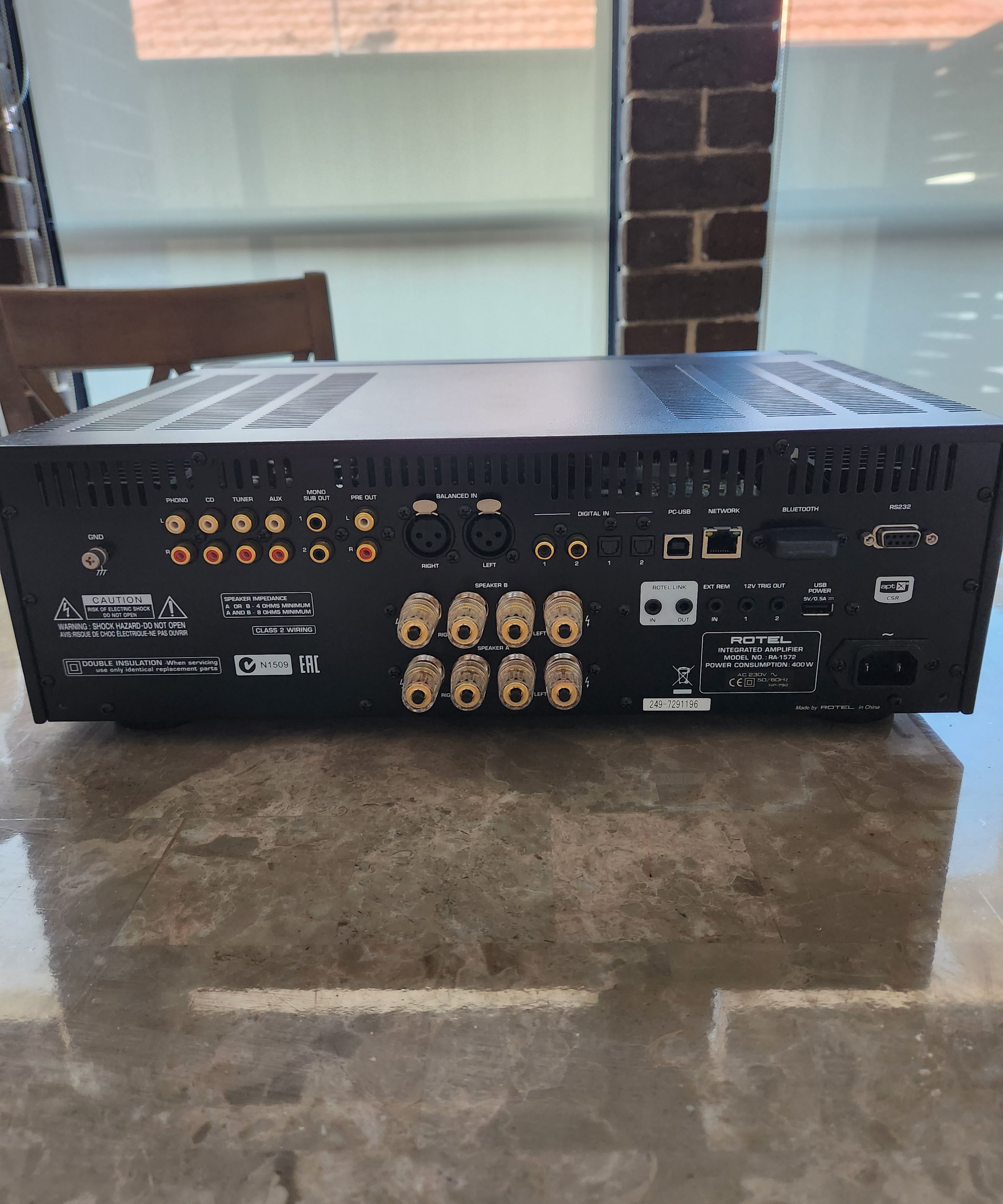 Rotel RA-1572 Integrated Amplifier - Stereo, Home Cinema, Headphones ...