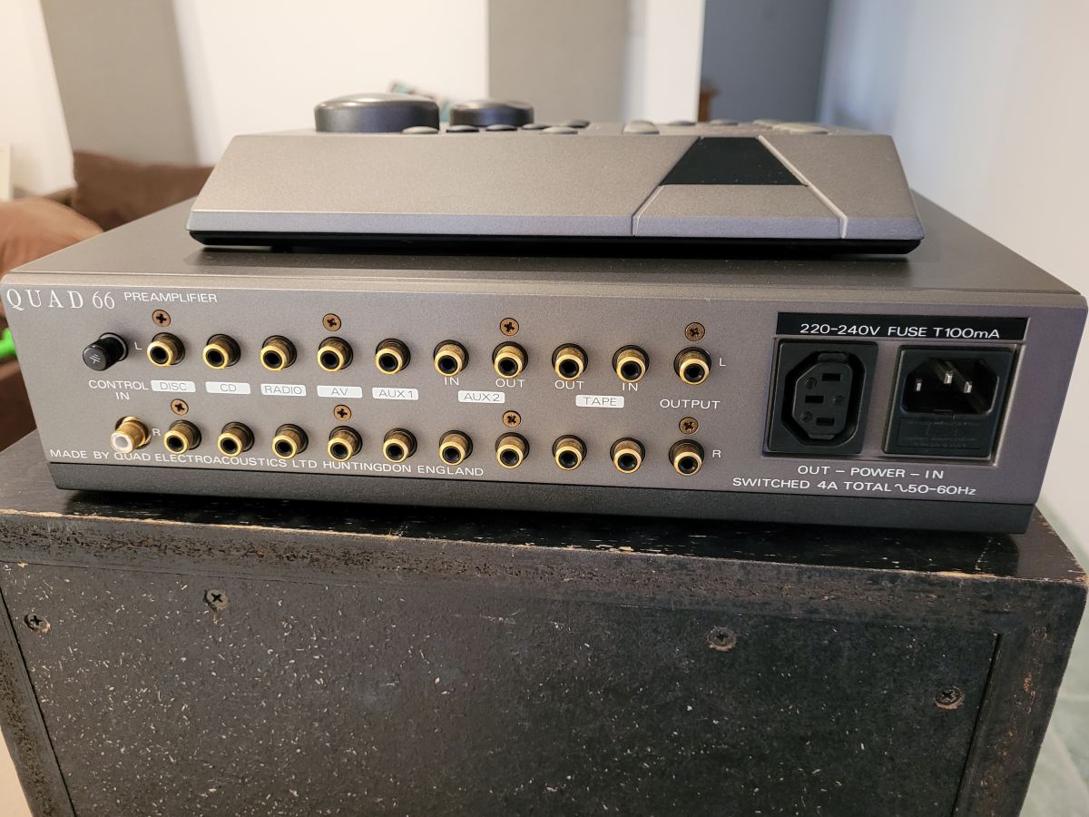 Quad 66 Pre Amp/Amplifier with Original Remote and Manual - Stereo ...