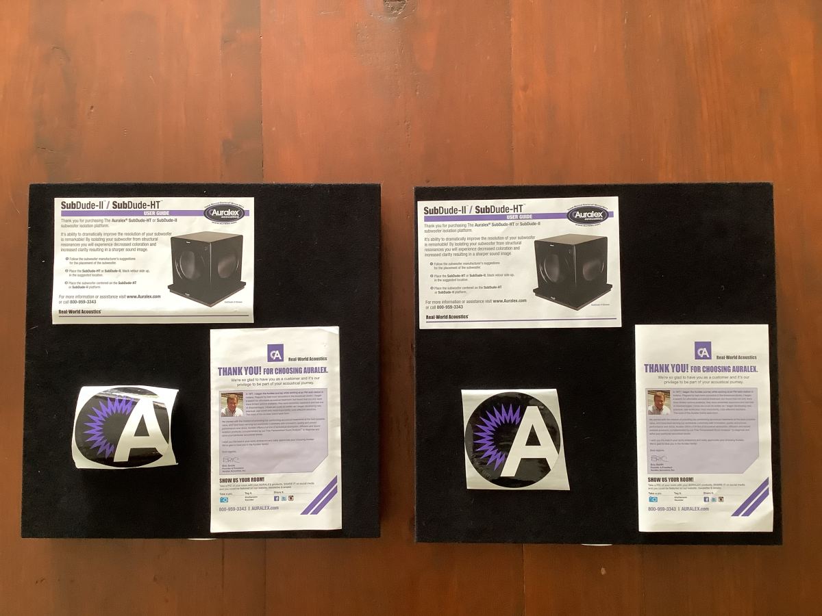 Auralex SubDude-ll Subwoofer Isolation Platform (pair) - Hi-Fi and ...