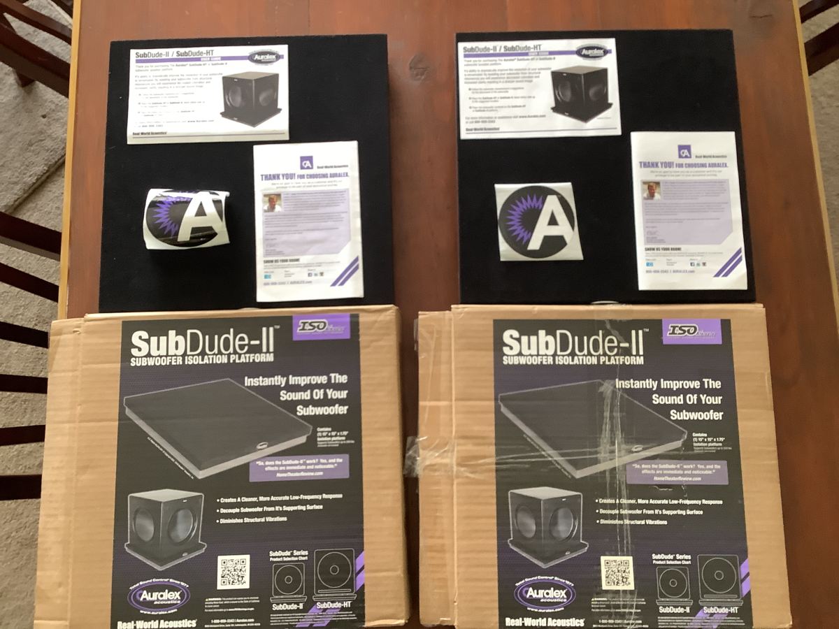 Auralex SubDude-ll Subwoofer Isolation Platform (pair) - Hi-Fi and ...