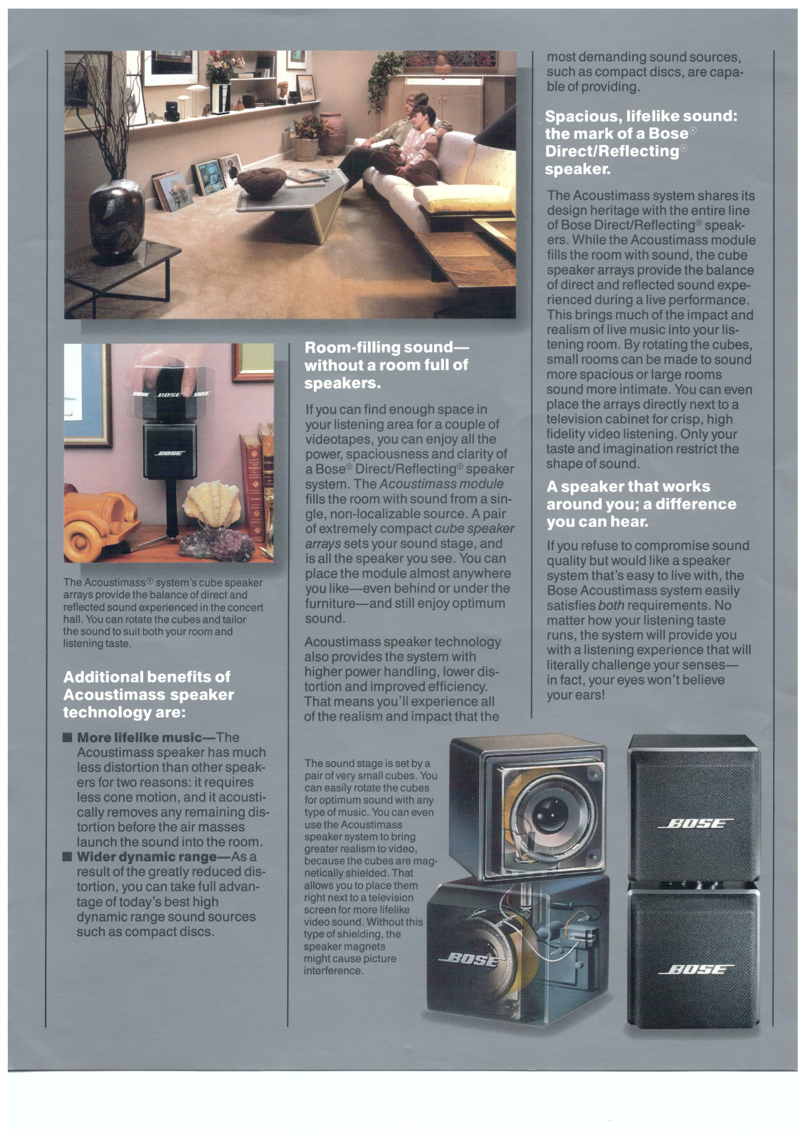 Bose AM-5 Acoustimass Speaker System - Stereo, Home Cinema, Headphones ...