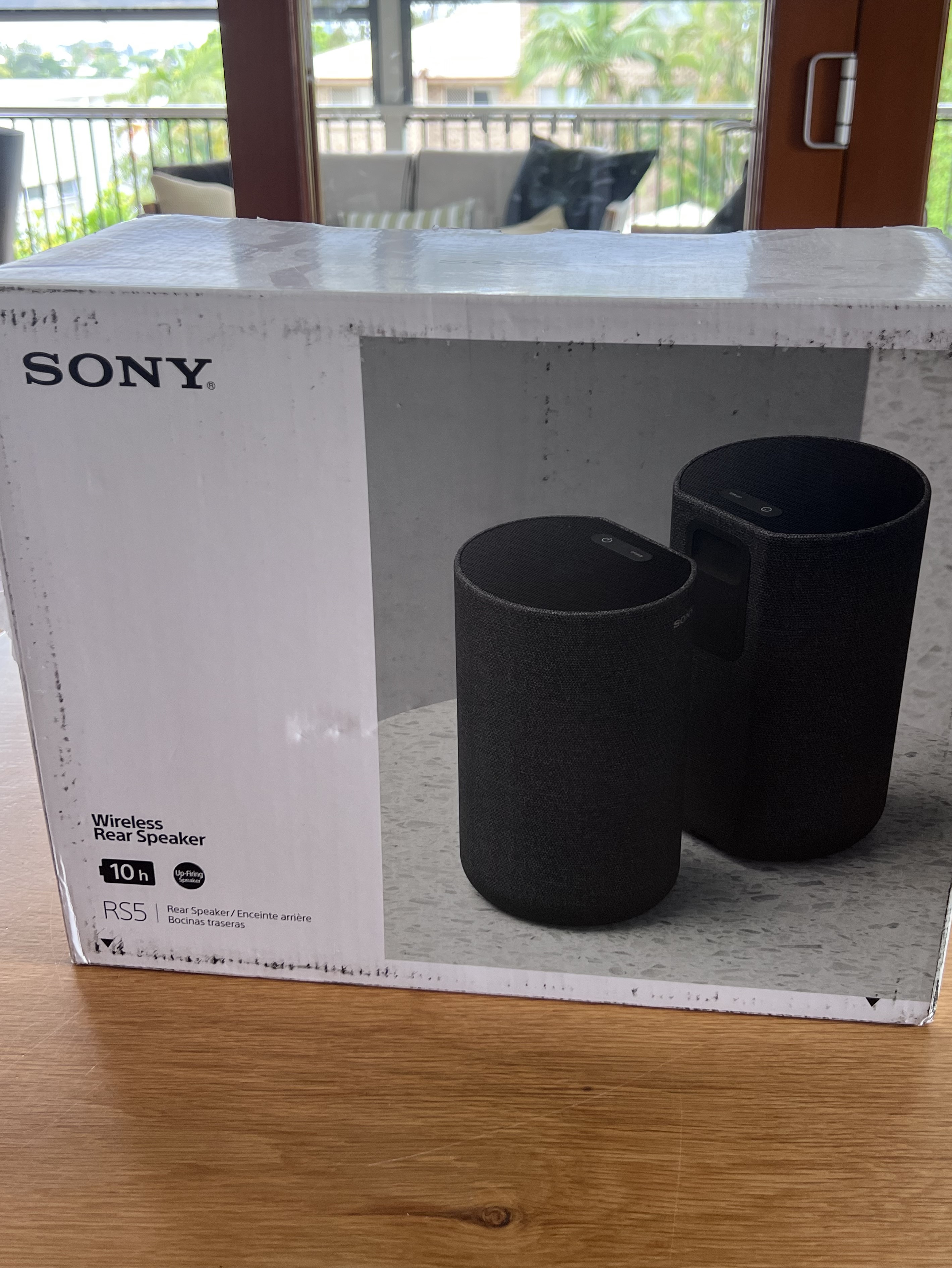 Sony SA-RS5 Wireless Rear Speakers with built in battery - Stereo, Home ...