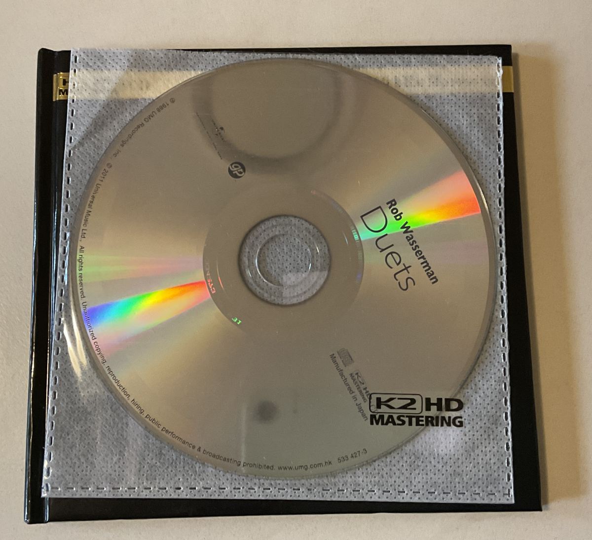 Rob Wasserman "DUETS" K2 HD Mastering CD - Vinyl, CD, and Blu-ray - StereoNET