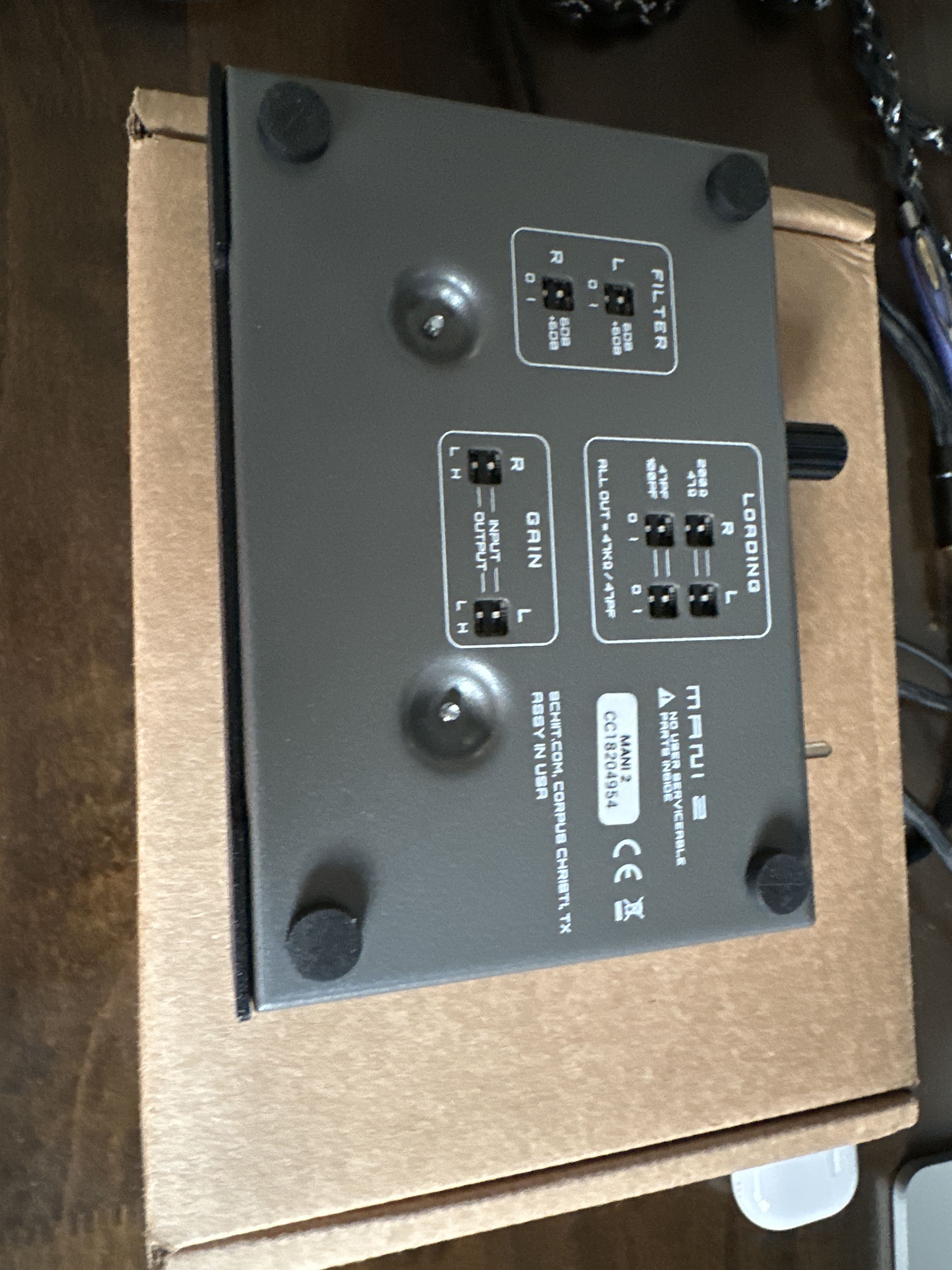 Schiit Mani 2 phono preamp MM MC black only two weeks old - Stereo ...