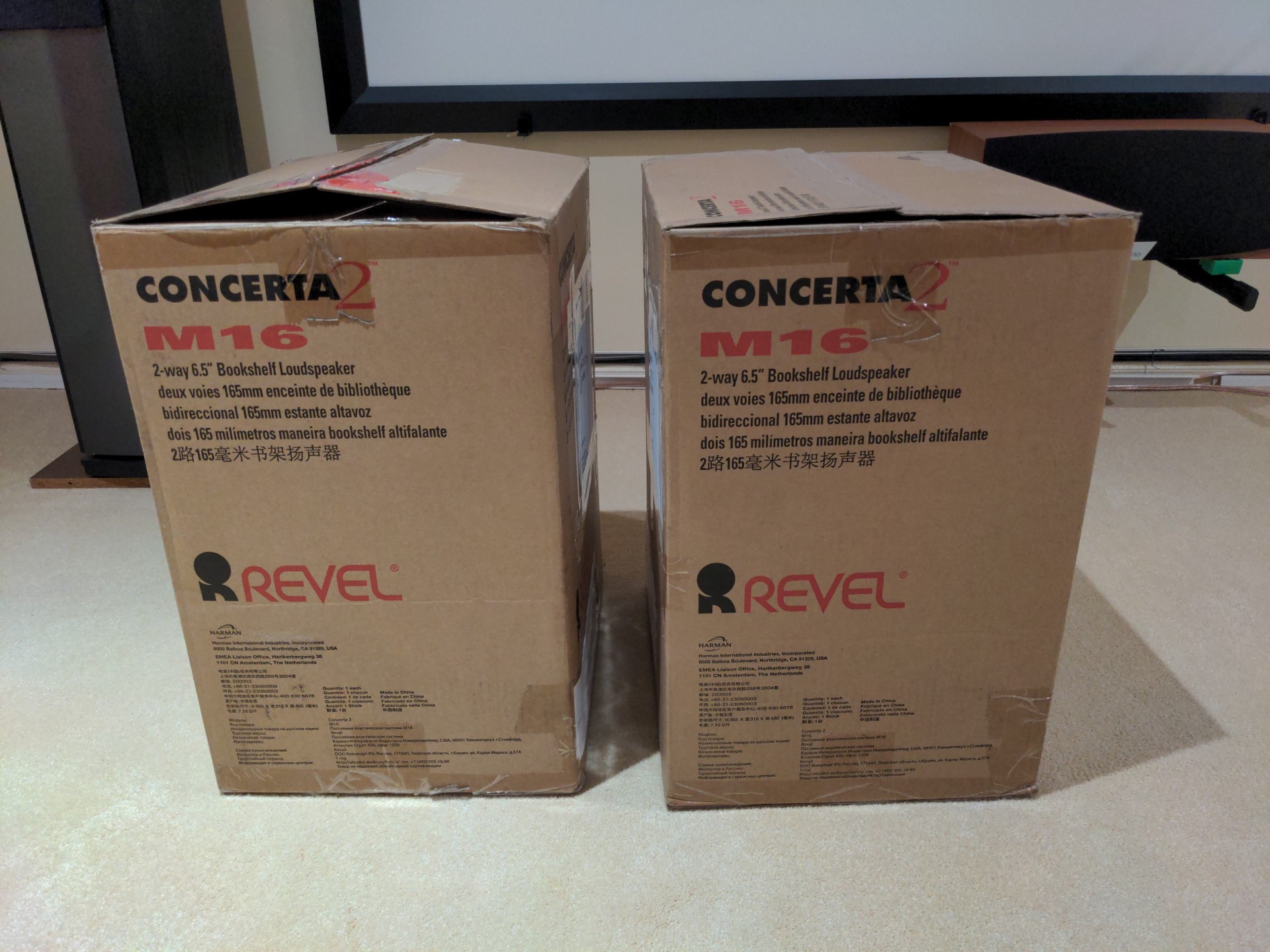 Revel Concerta2 M16 Bookshelf Speakers (BLACK) |﻿ Stereo, Home Cinema ...