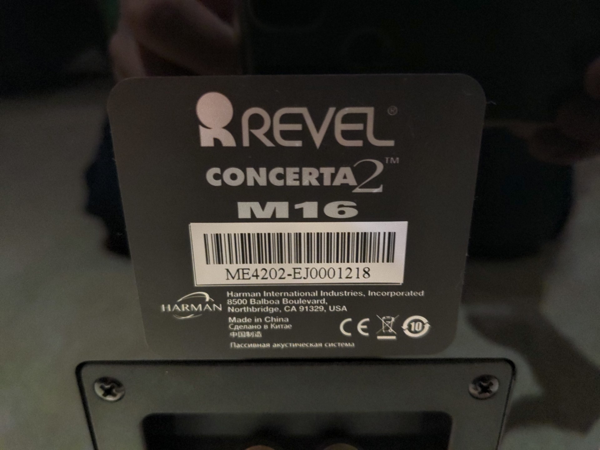 Revel Concerta2 M16 Bookshelf Speakers (BLACK) |﻿ Stereo, Home Cinema ...