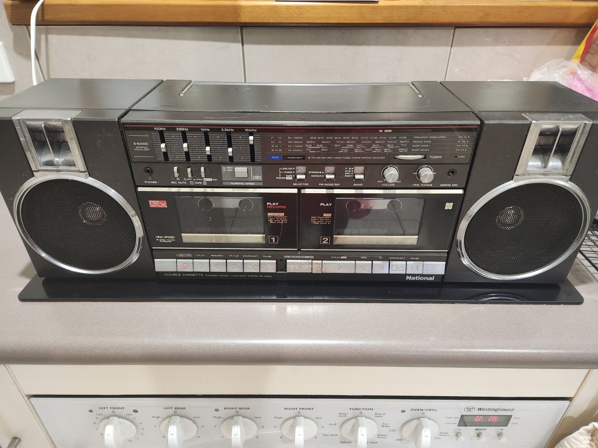 National RX-CW50 vintage boombox - Stereo, Home Cinema, Headphones ...