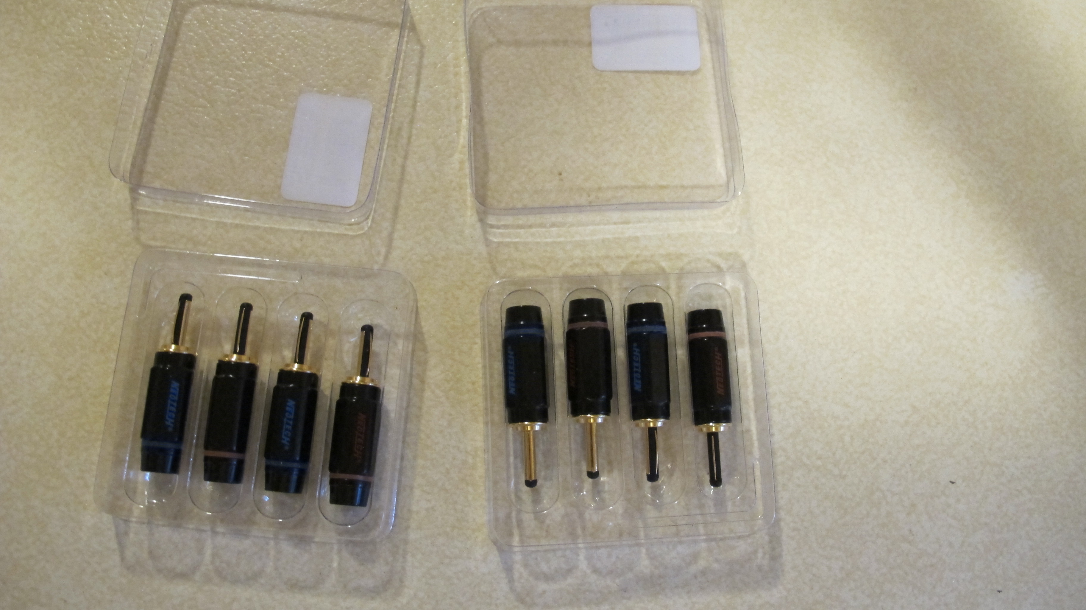 NEOTECH NCB-80 BANANA PLUGSX 8 - Hi-Fi and Cinema Cables & Accessories ...