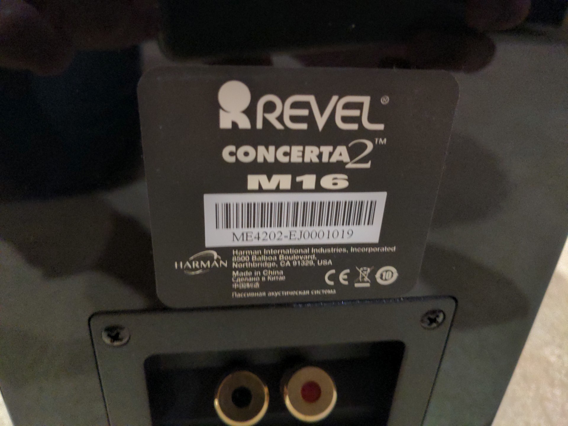 Revel Concerta2 M16 Bookshelf Speakers (BLACK) |﻿ Stereo, Home Cinema ...
