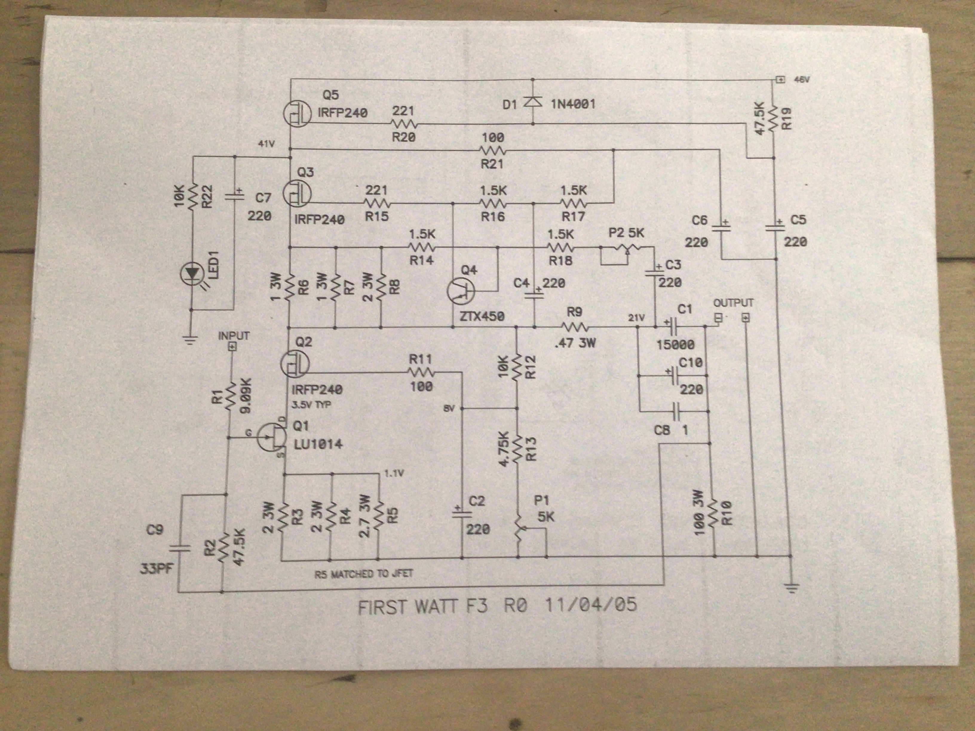 First watt f3 clone one side cold |﻿ DIY Audio Projects