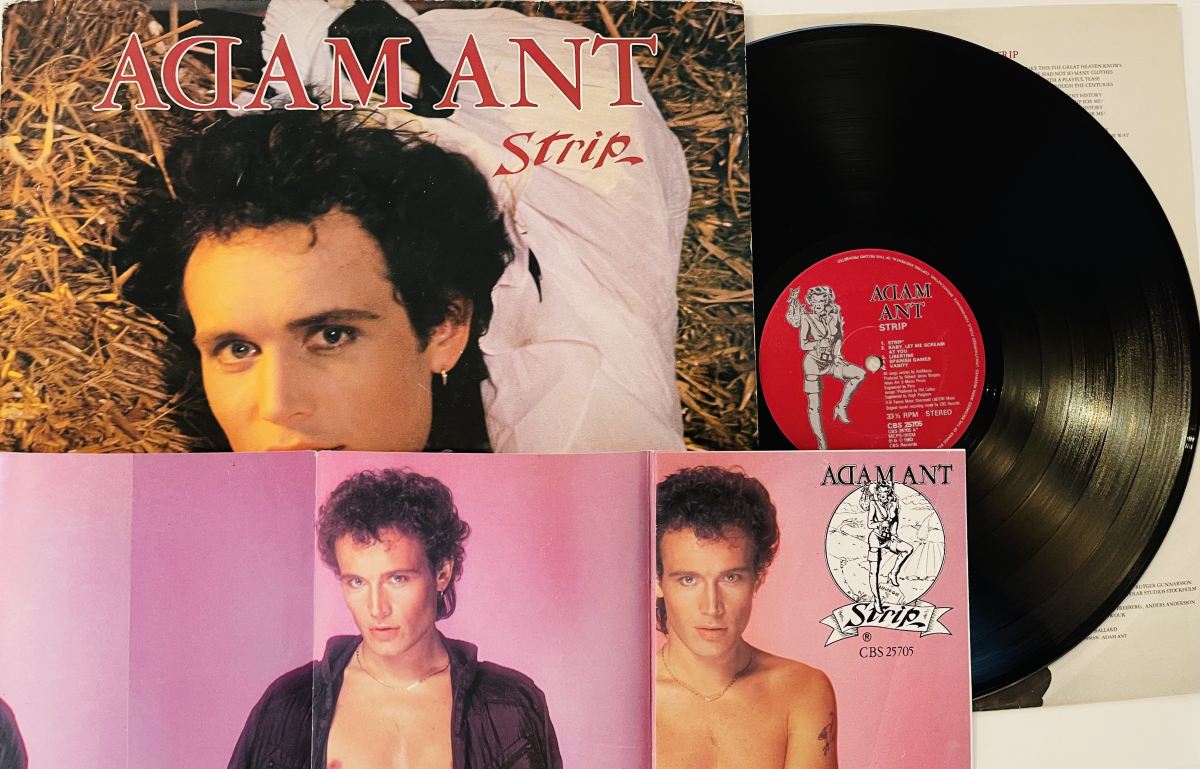 Adam Ant - Strip 1983 1st UK Pressing with Poster |﻿ Vinyl, CD, and Blu-ray