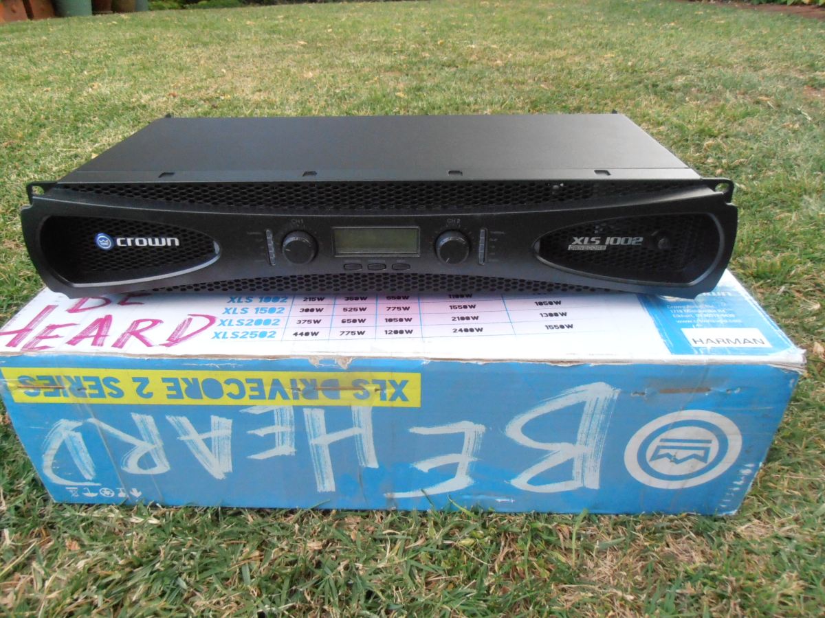 Crown XLS1002 Power Amplifier - Stereo, Home Cinema, Headphones ...