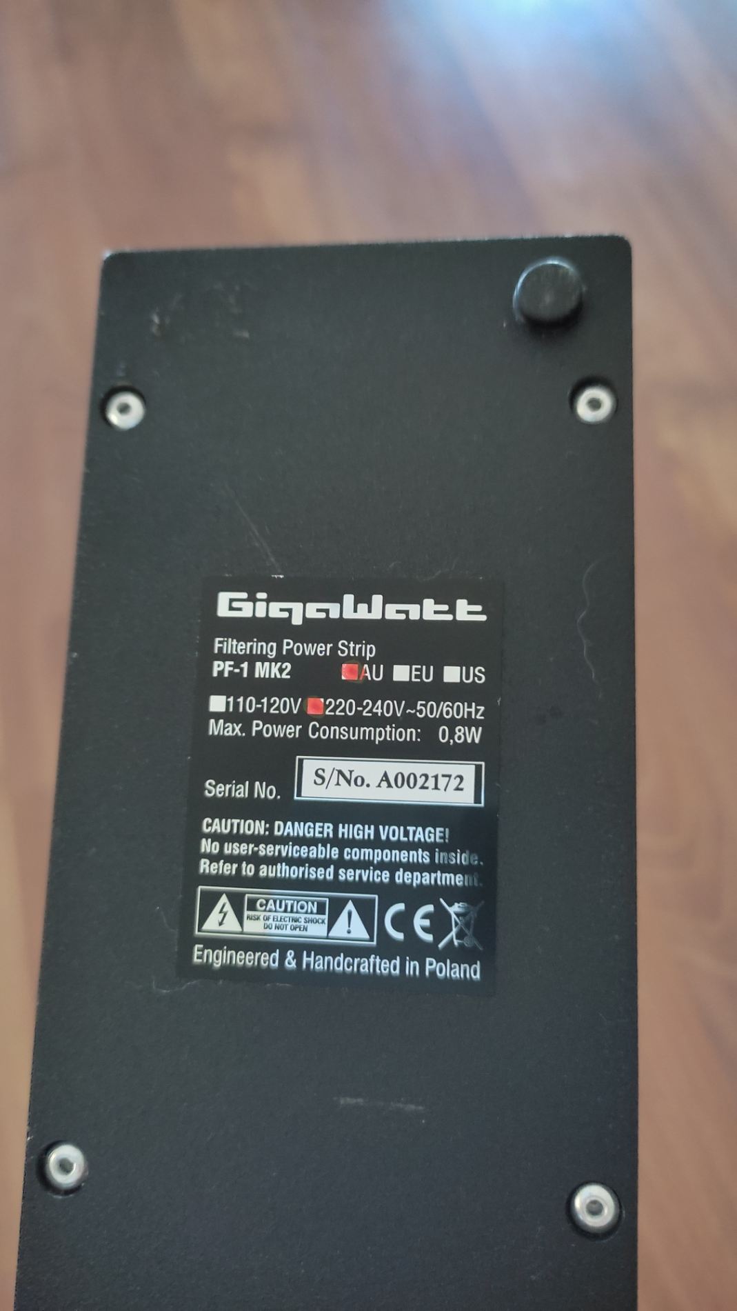 GIGAWATT PF-1 Mk2 filtering power strip - Hi-Fi and Cinema Cables & Accessories - StereoNET