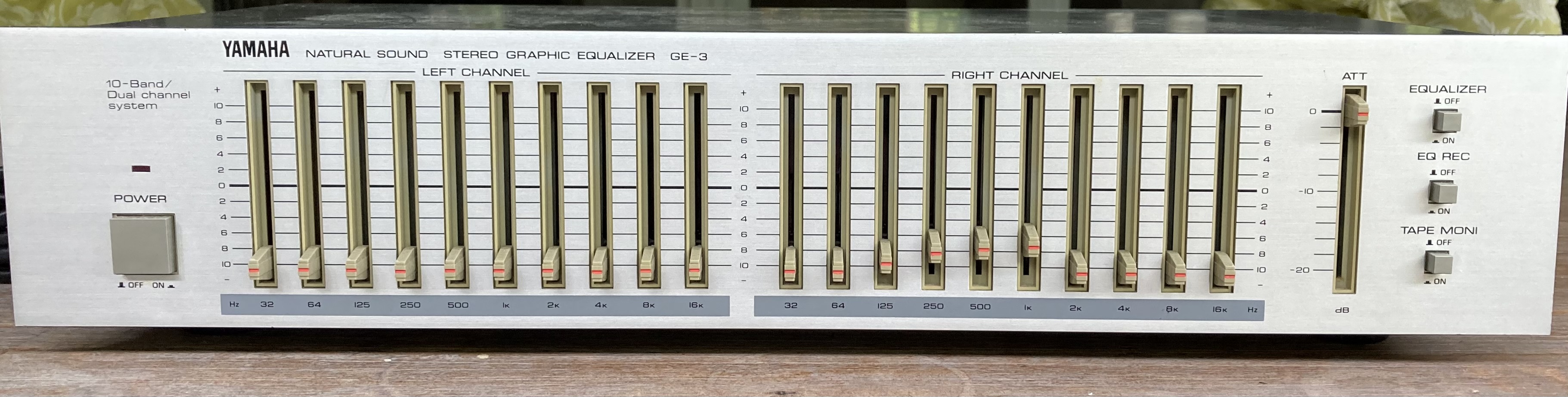 Yamaha GE 3 10 Band Dual Channel Graphic Equalizer - Stereo, Home ...