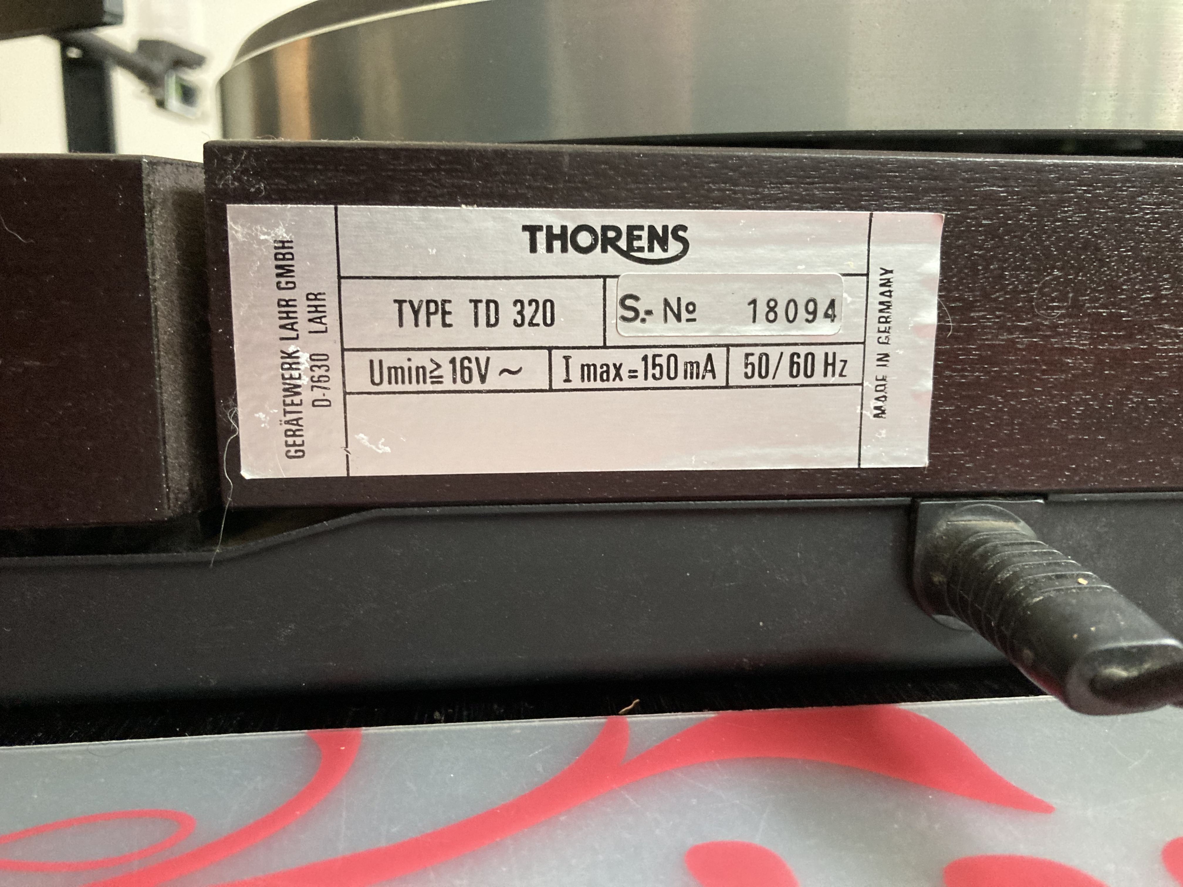Thorens TD320 turntable - Stereo, Home Cinema, Headphones Components ...