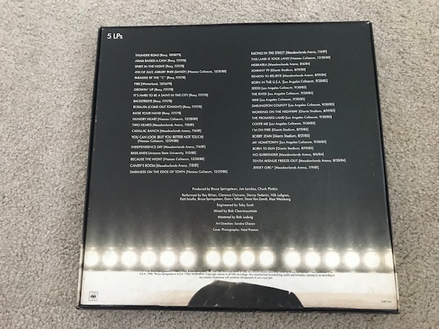 Bruce Springsteen Live 75-85 Vinyl 5 LP Set - Vinyl, CD, and Blu-ray ...