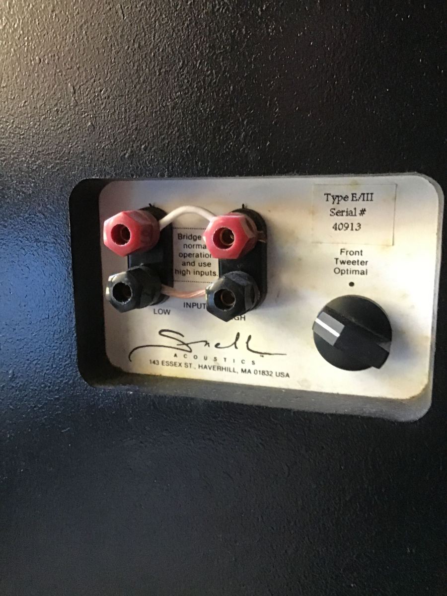 Snell Type E iii Speakers ( cica 1994) - Stereo, Home Cinema ...