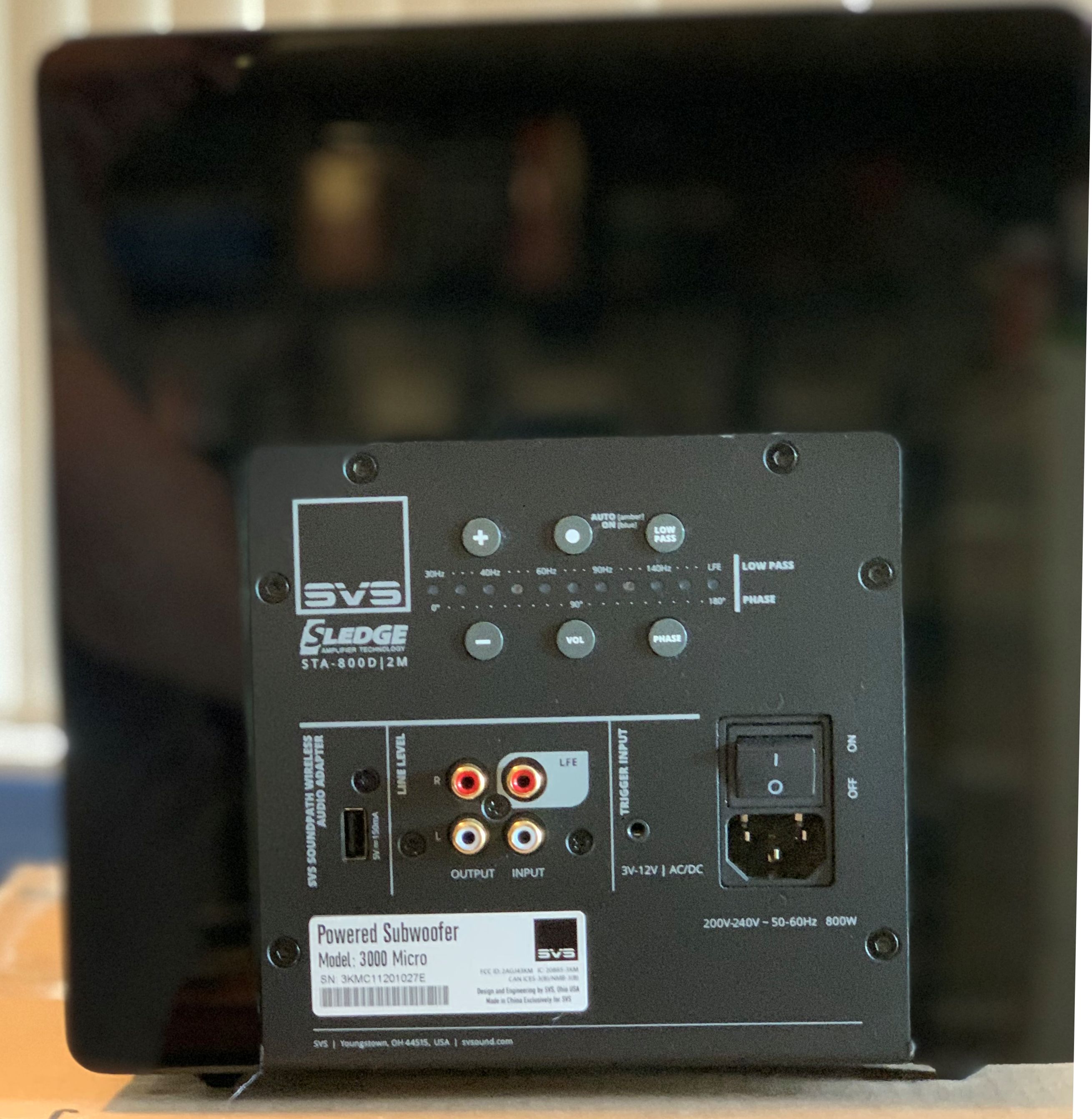 SVS 3000 Micro Subwoofer (Gloss Black) - Stereo, Home Cinema ...