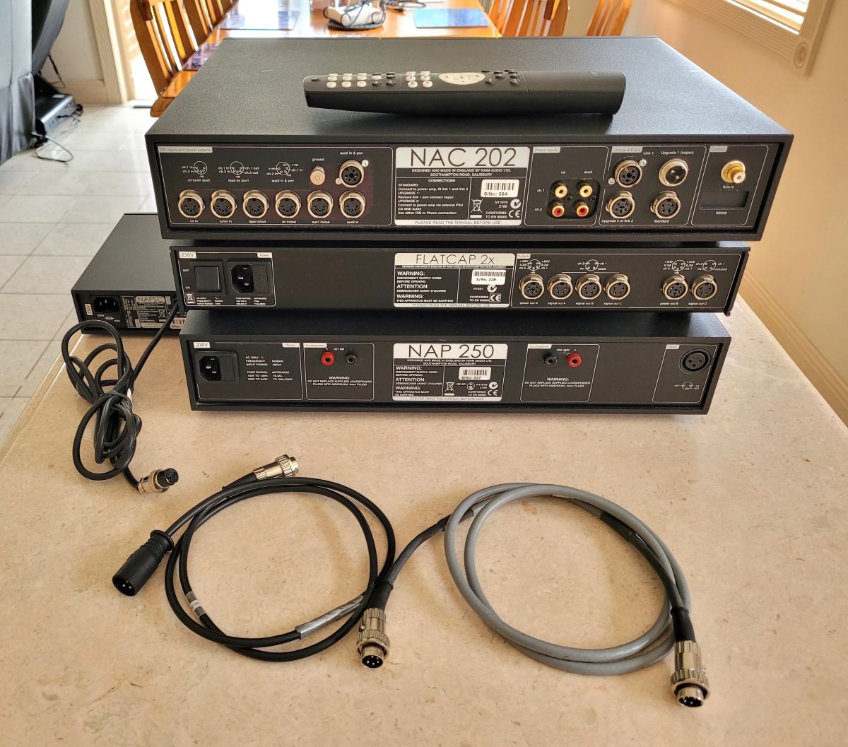 Naim NAP250 power amp, NAC202 pre amp, FLATCAP 2X, NAPSC - Stereo, Home ...