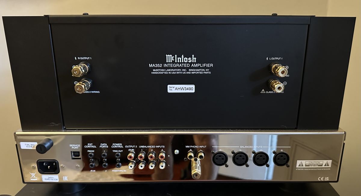 McIntosh MA352 Hybrid Integrated Amplifier - Stereo, Home Cinema ...