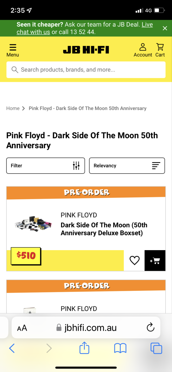 Pink Floyd - Dark Side of The Moon Vinyl - Turntables, Record Players ...