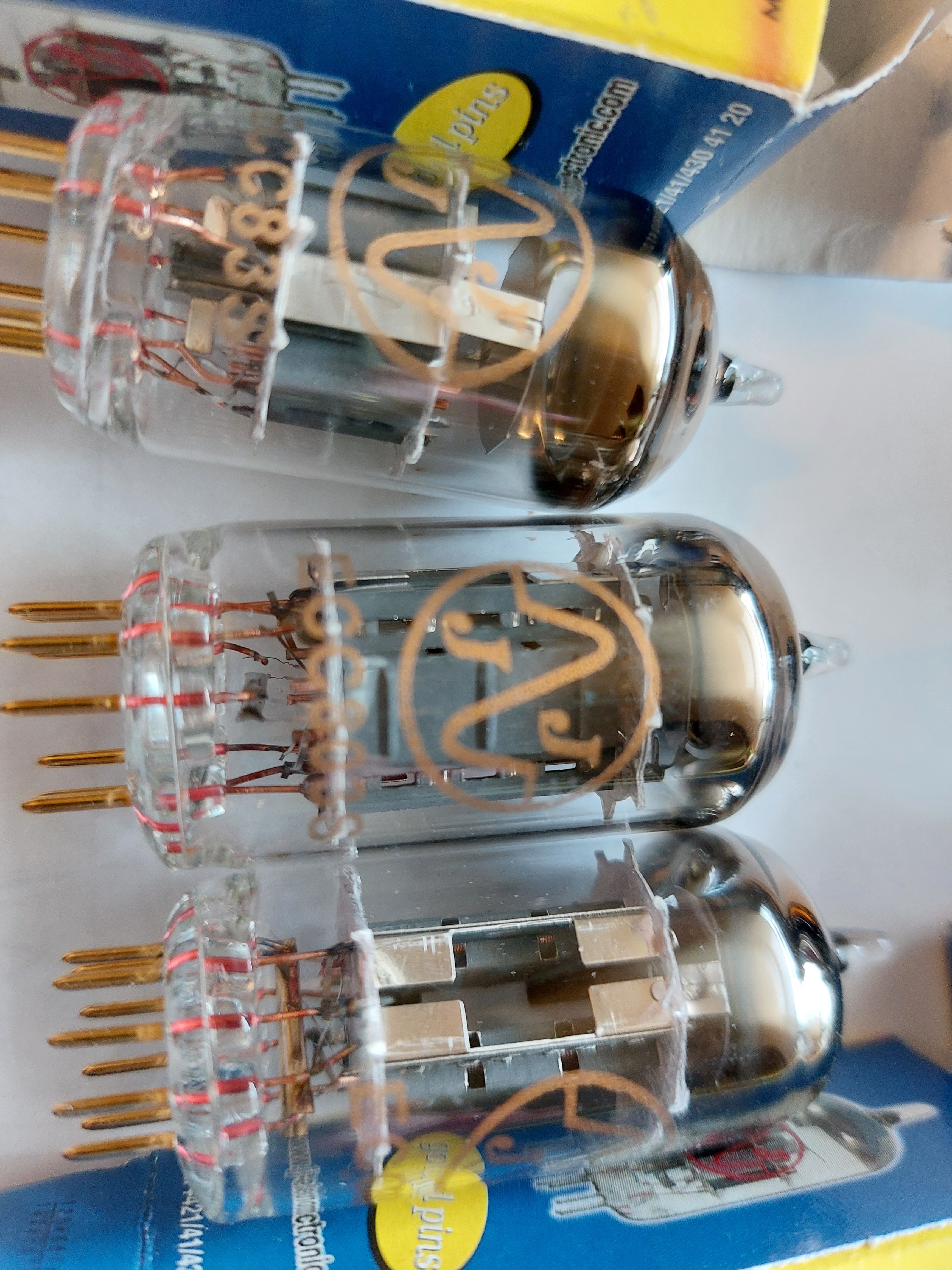 12AX7 2 ECC803S and 1 ECC83S gold pin NEW - Hi-Fi and Cinema Cables ...