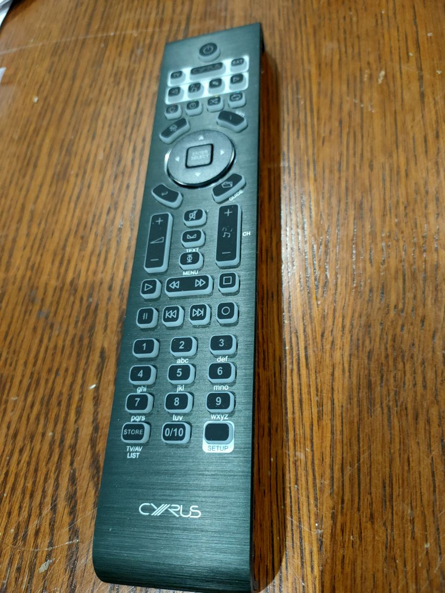Cyrus remote control - Hi-Fi and Cinema Cables & Accessories - StereoNET