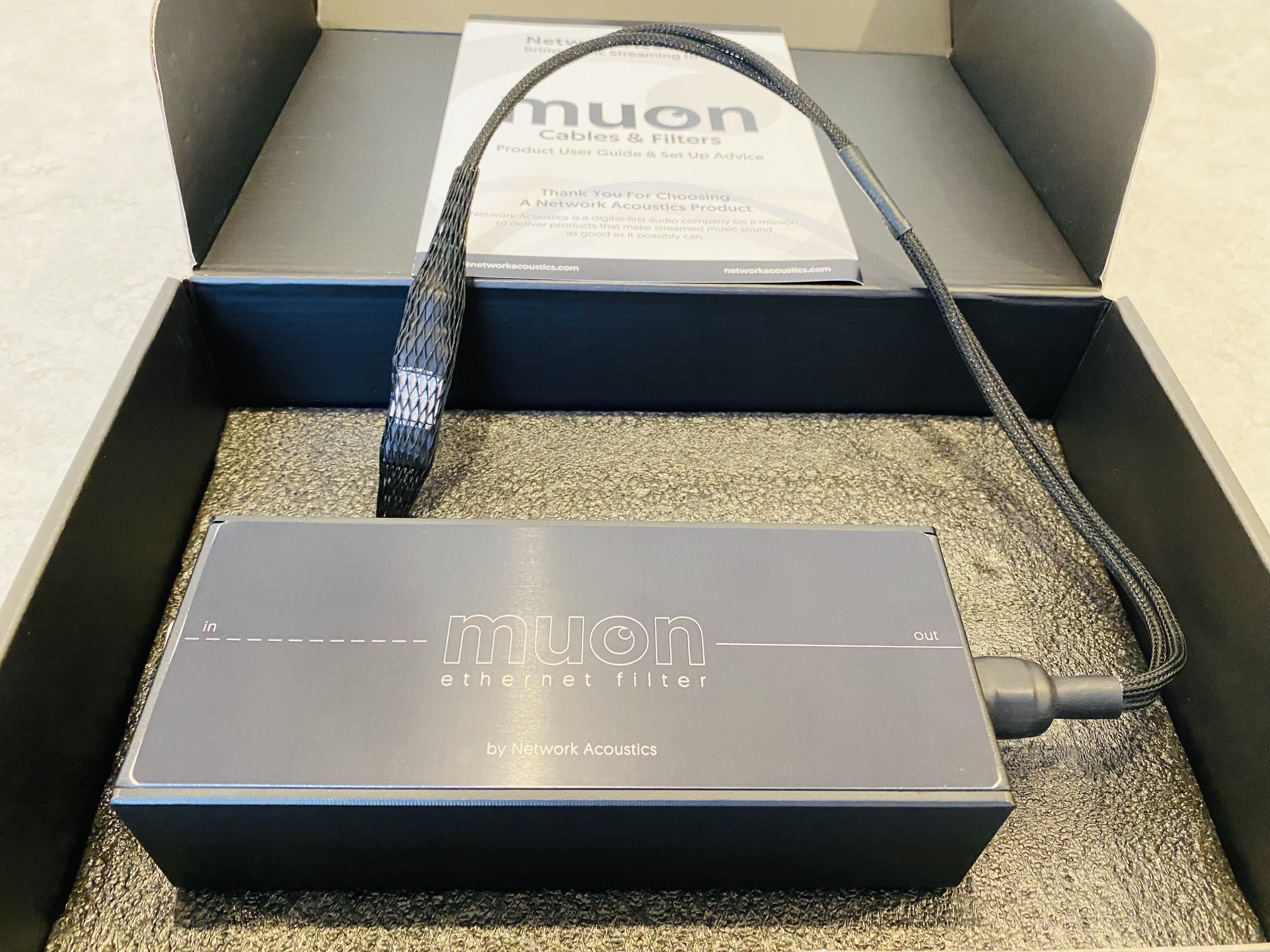 Network Acoustics Muon Ethernet Filter - Hi-Fi and Cinema Cables ...